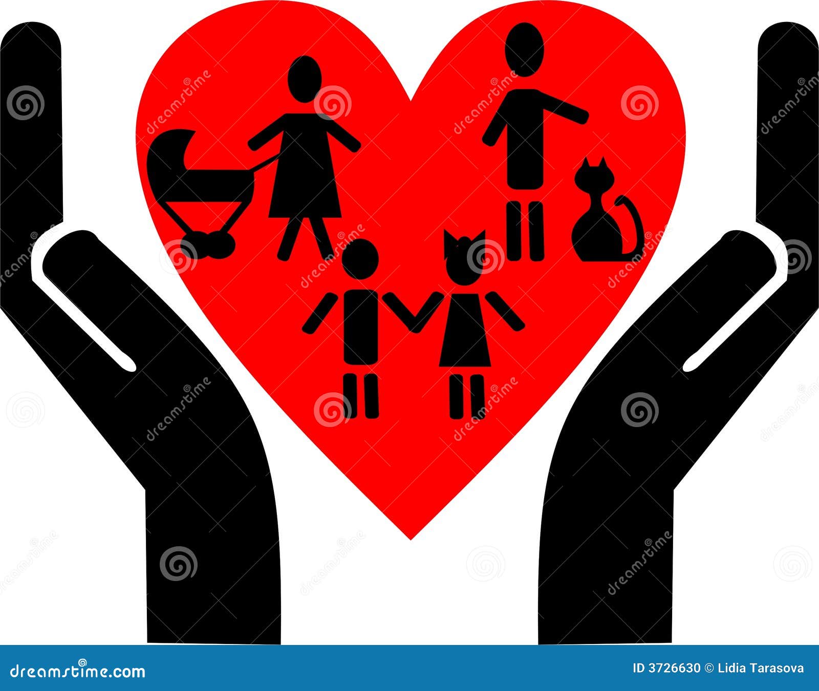 Family value stock vector. Illustration of careful, husband - 3726630