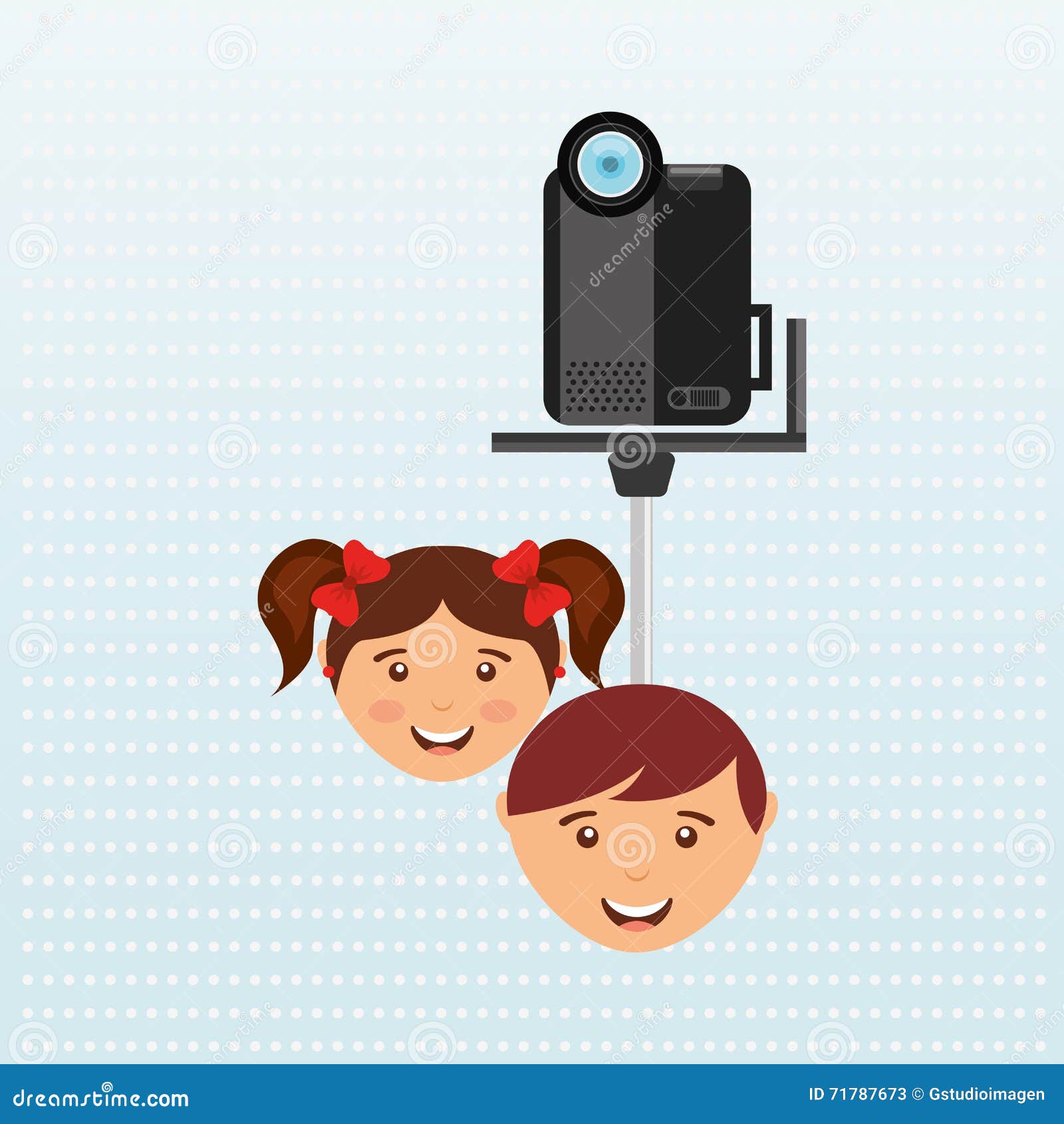 Family video camera design stock illustration. Illustration of cool ...
