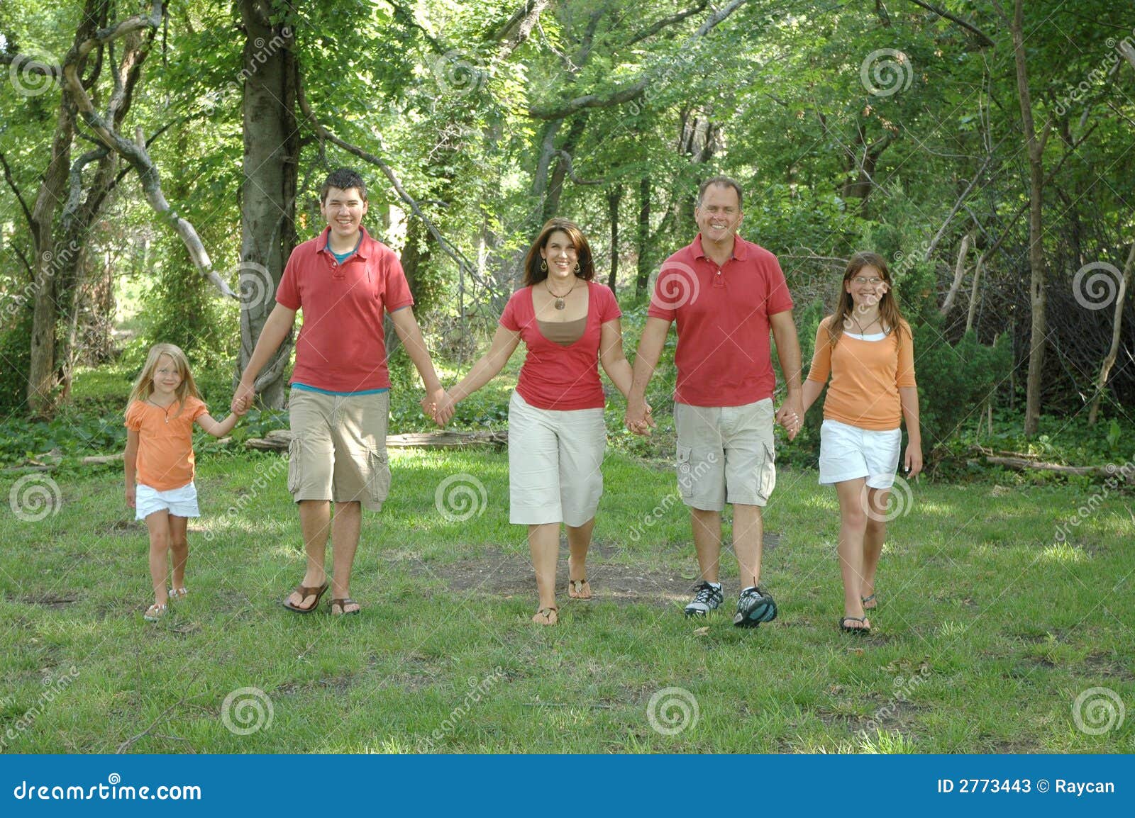 Family walk stock image. Image of woods, sister, brother - 2773443