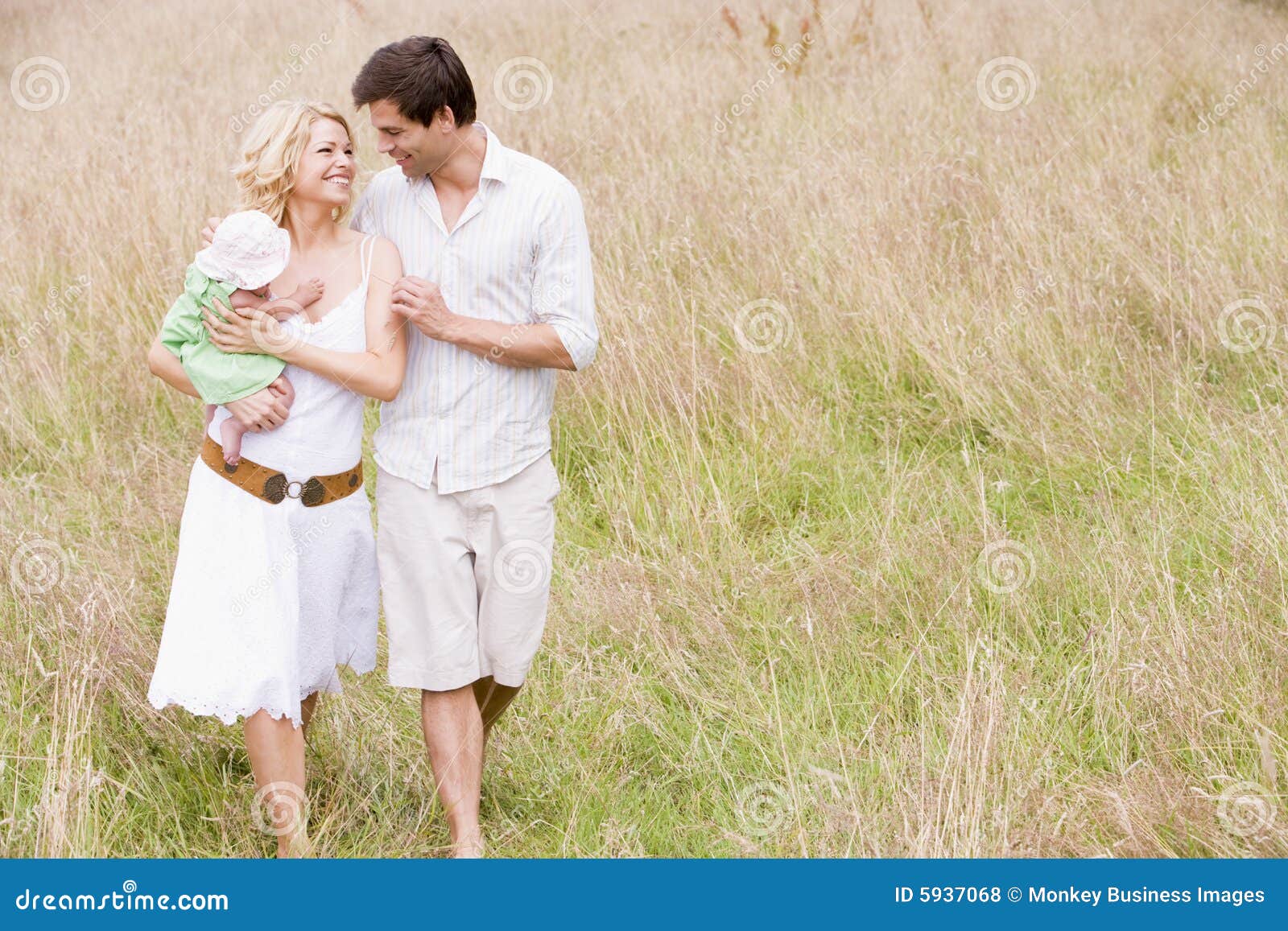 Family Walking Outdoors Smiling Stock Photo - Image of park, happy: 5937068