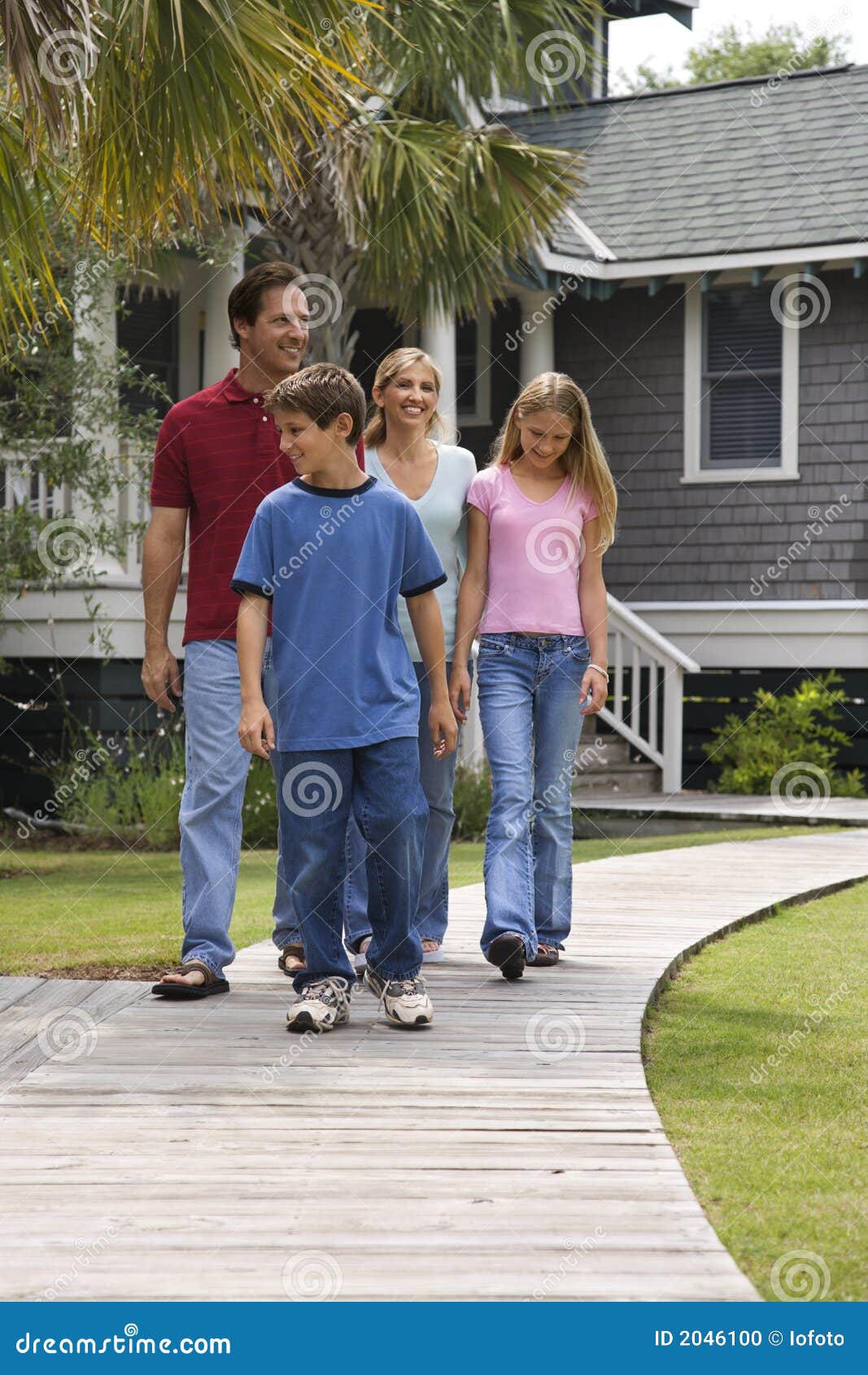 Family walking together stock photo. Image of colour, caucasian - 2046100