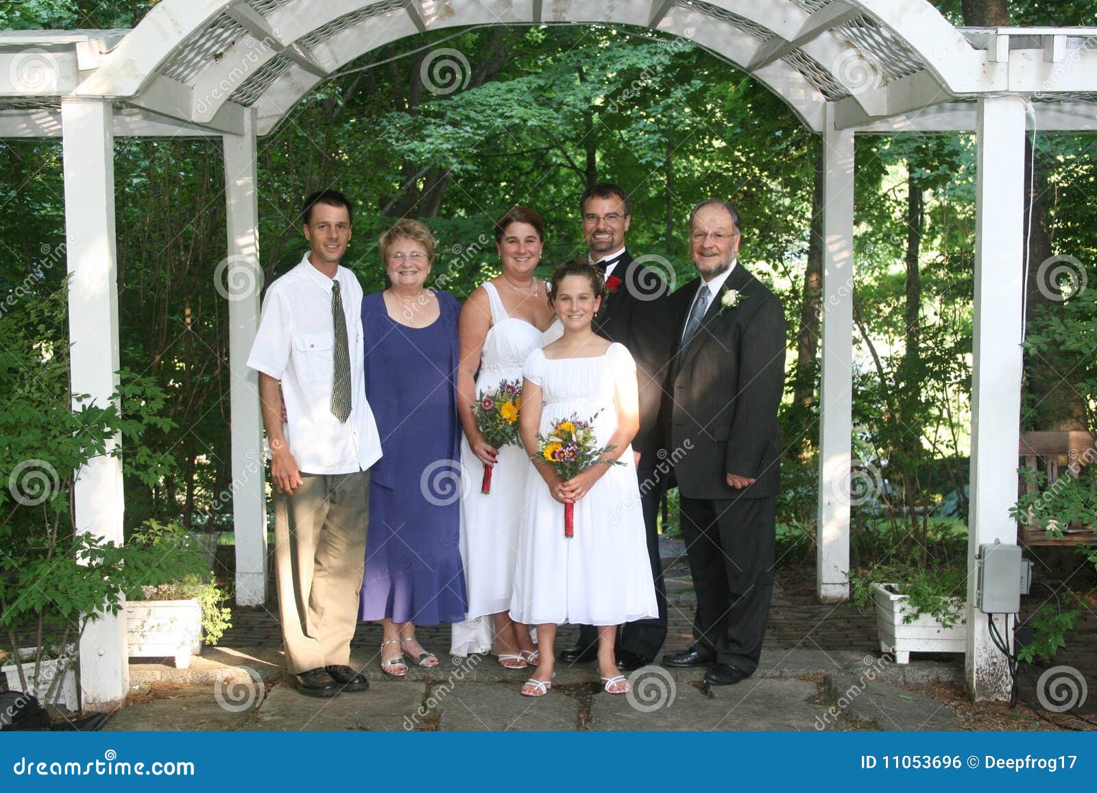 Family wedding portrait stock photo. Image of dress, couple - 11053696