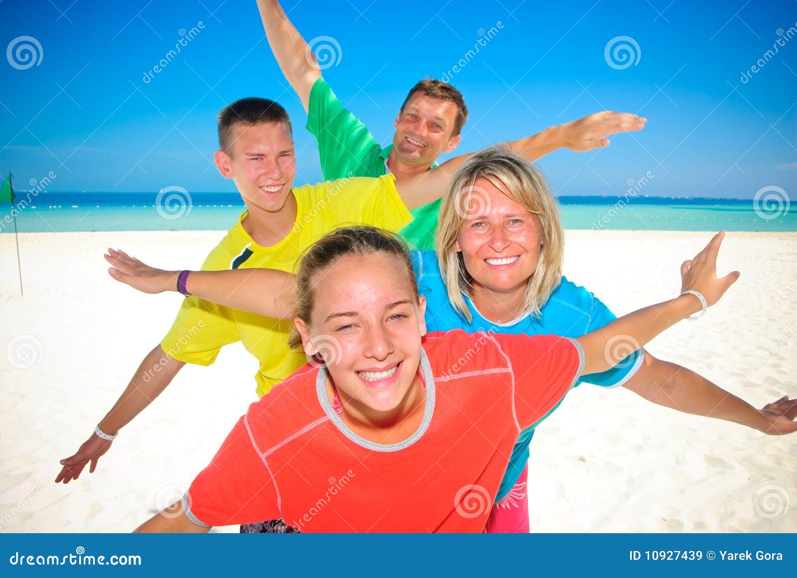 Family with wings stock image. Image of together, sand - 10927439