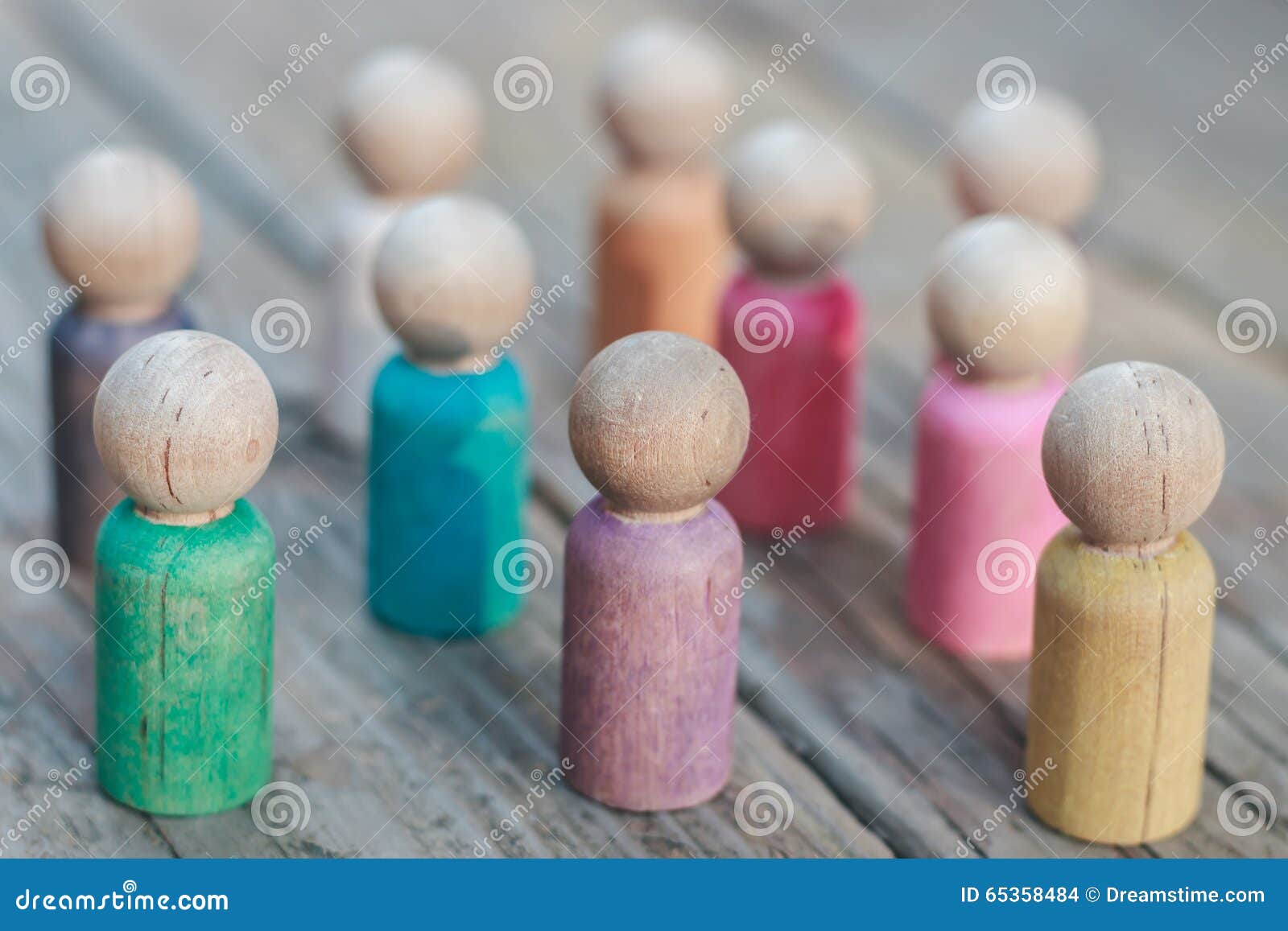 Family of Wooden Peg People Stock Photo - Image of colors, father: 65358484
