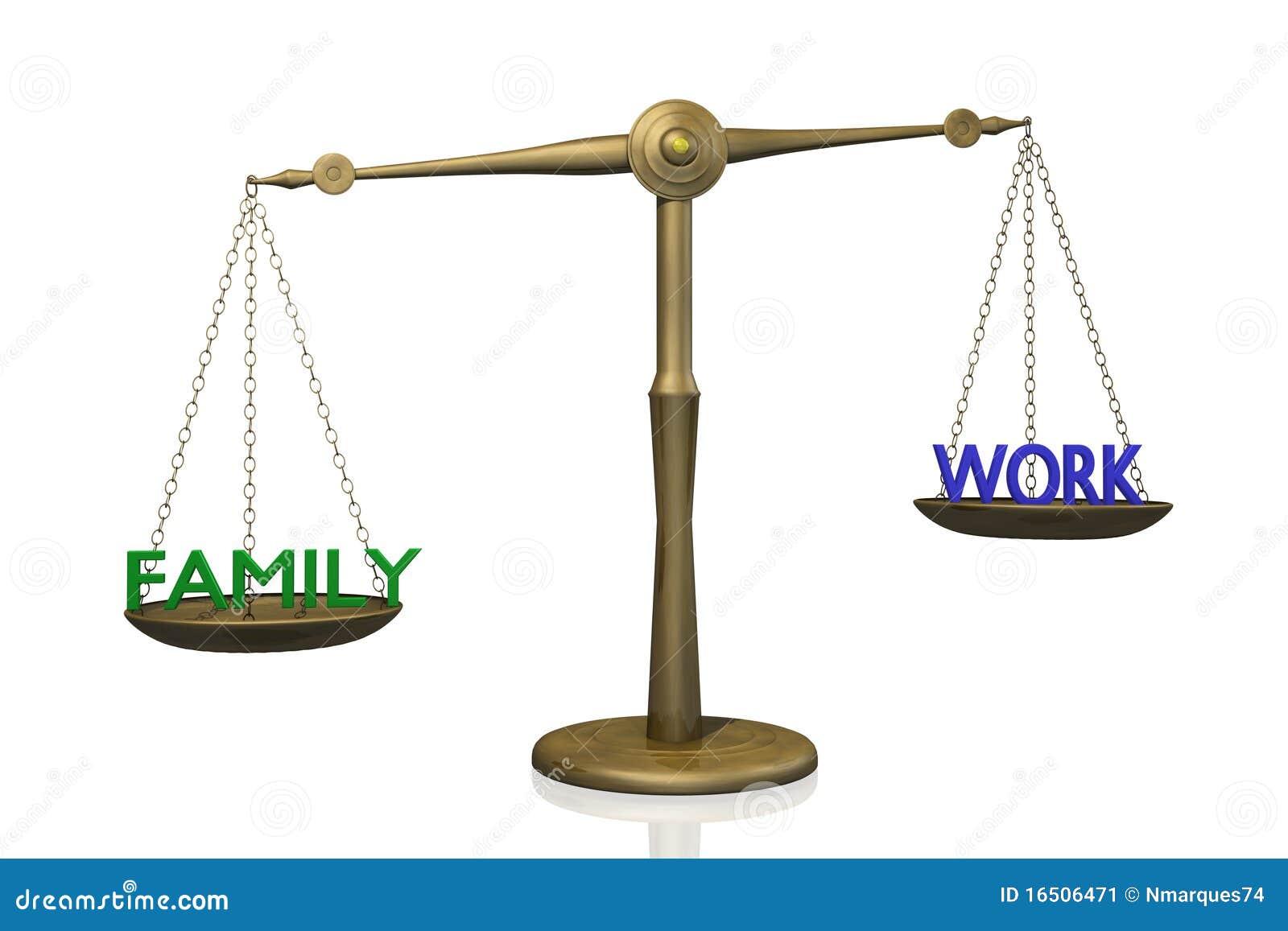 Family and Work Balance stock illustration. Illustration of business ...