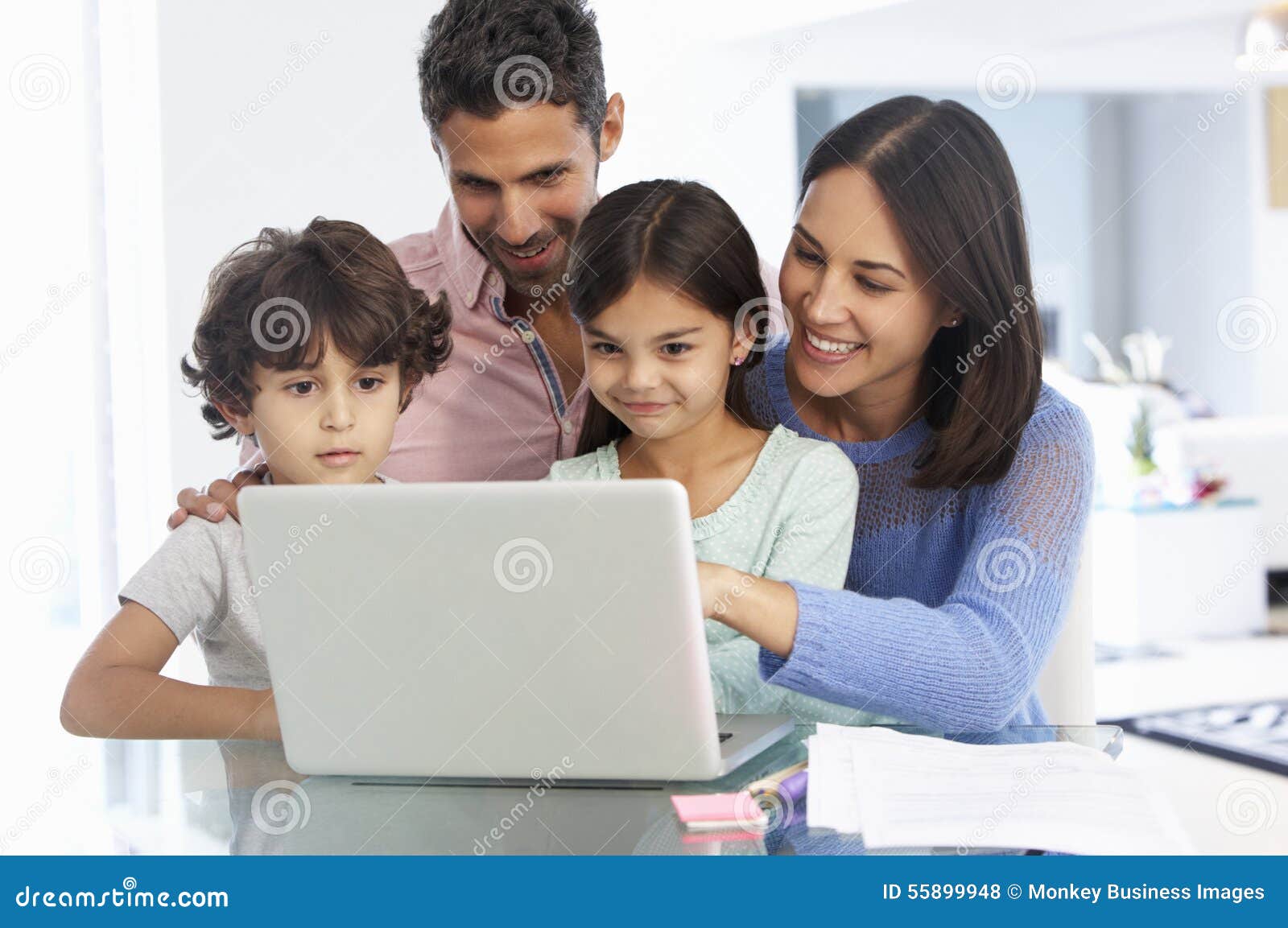 Family Working Together On Farm. Happy Family: Mother Father And Child ...