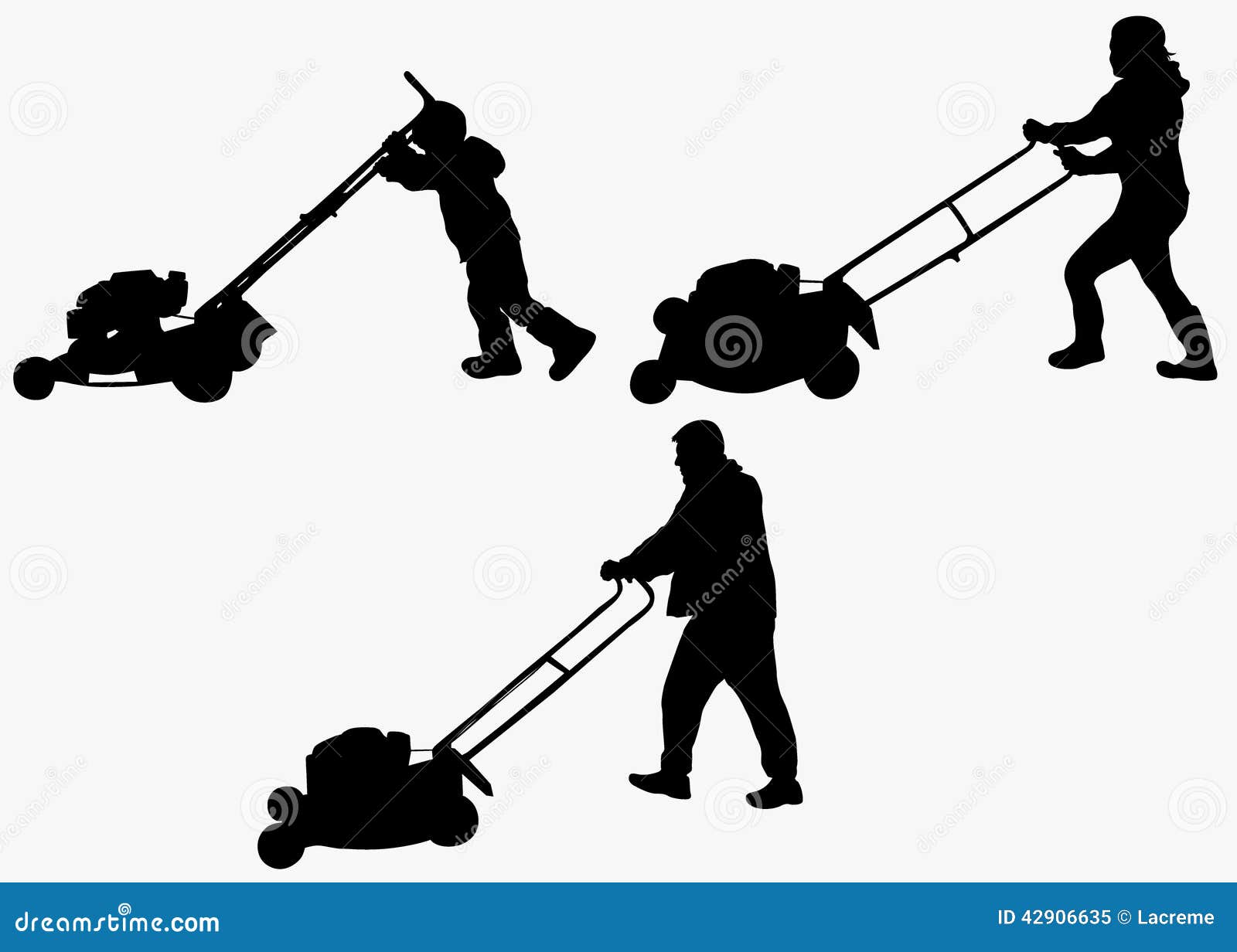 Family working stock vector. Illustration of growth, gardening - 42906635