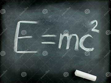 Famous Albert Einstein S Equation E=mc2 Stock Photo - Image of school ...