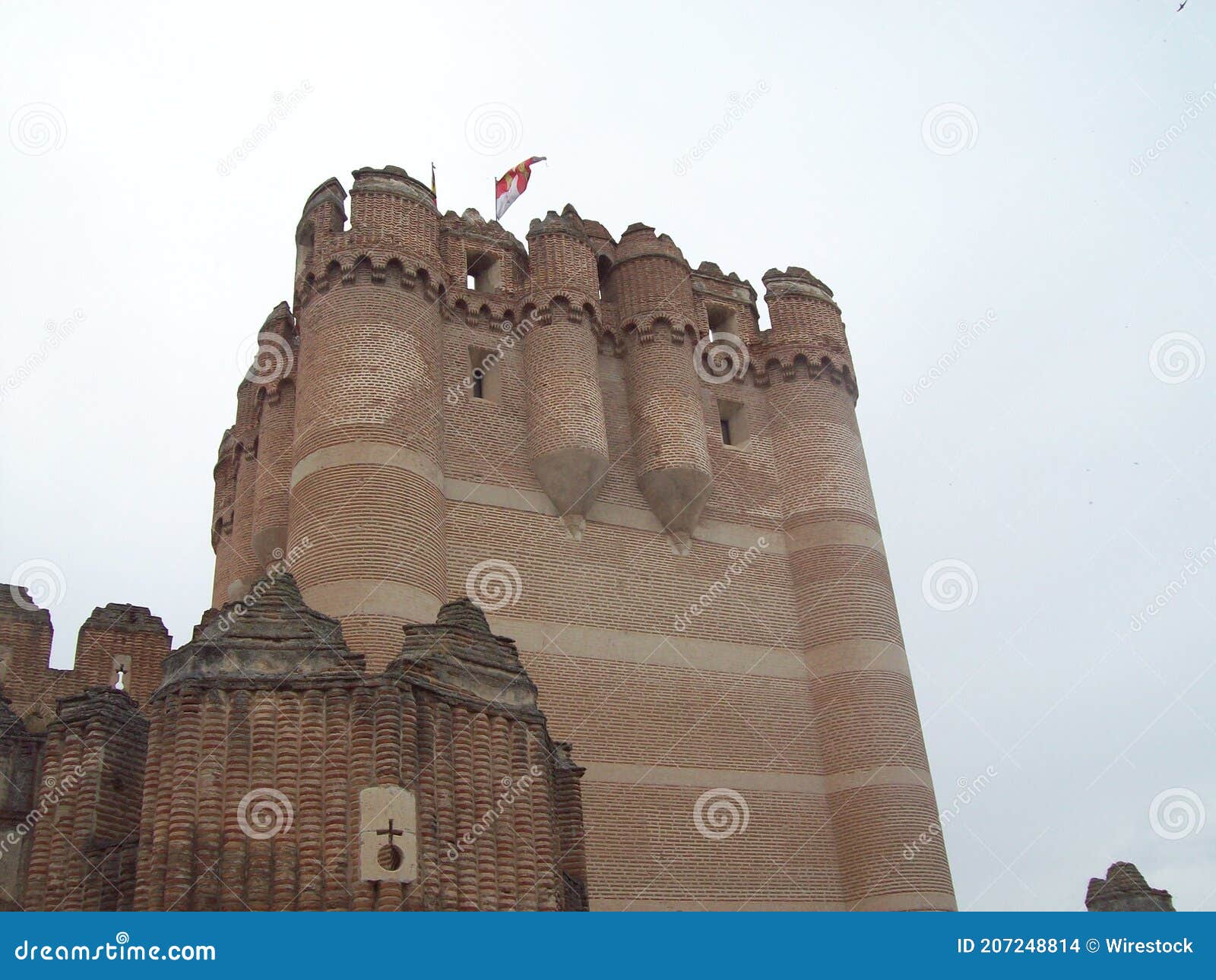 Famous Ancient Castle of Coca in Segovia, Spain Stock Photo - Image of ...