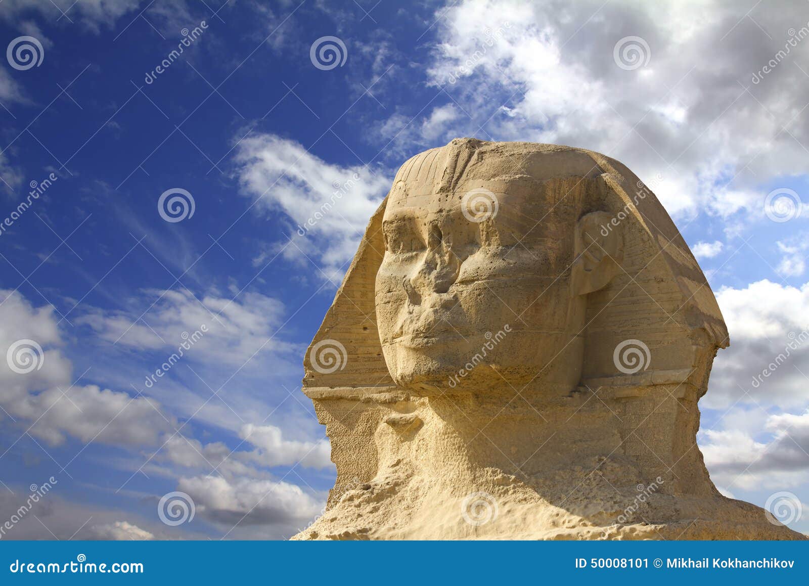 Famous Ancient Egypt Sphinx Head Stock Image - Image of statue, ruin ...
