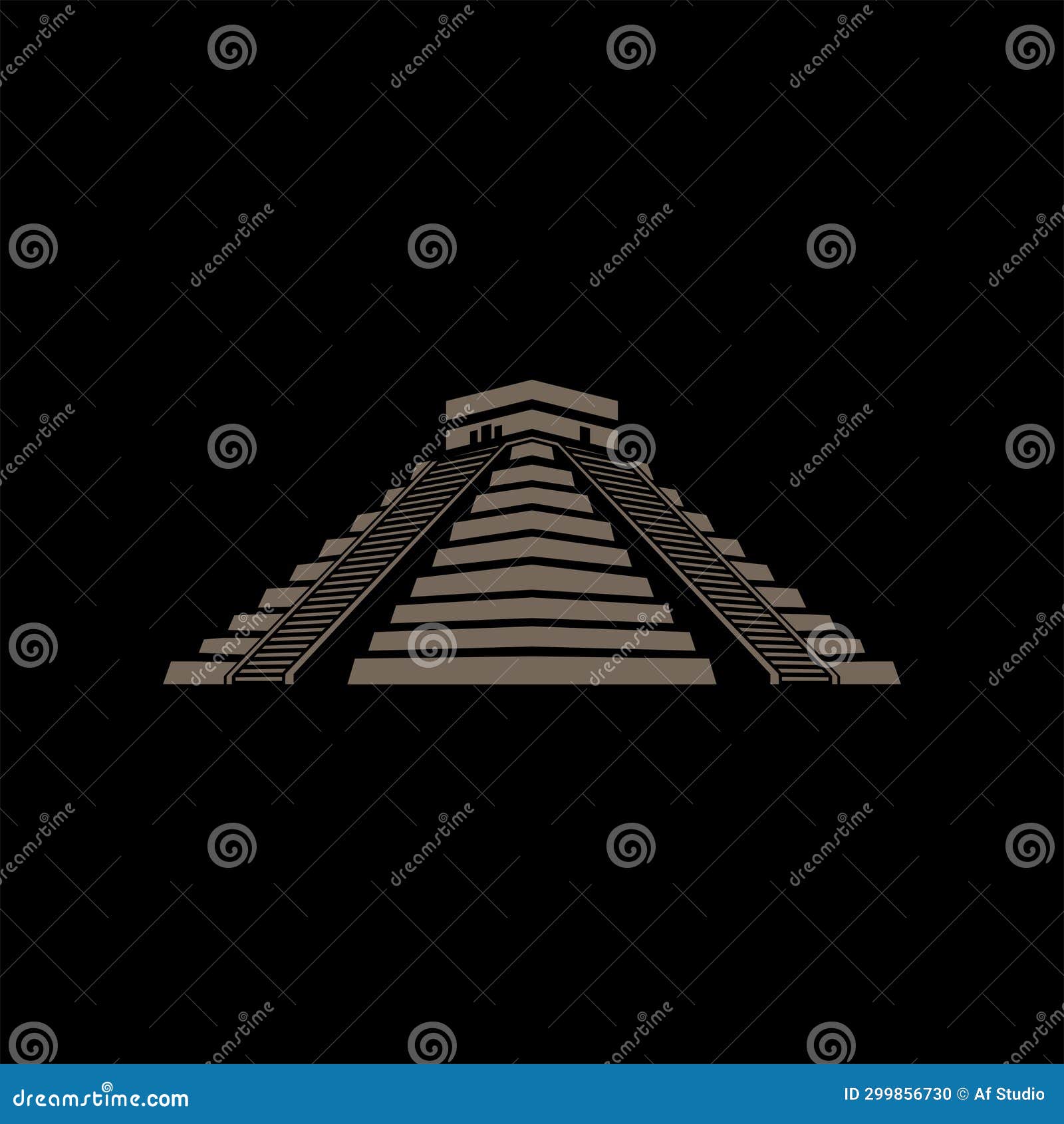 Famous Ancient Mexican or Peru Chicen Itza Aztec Mayan Pyramid ...