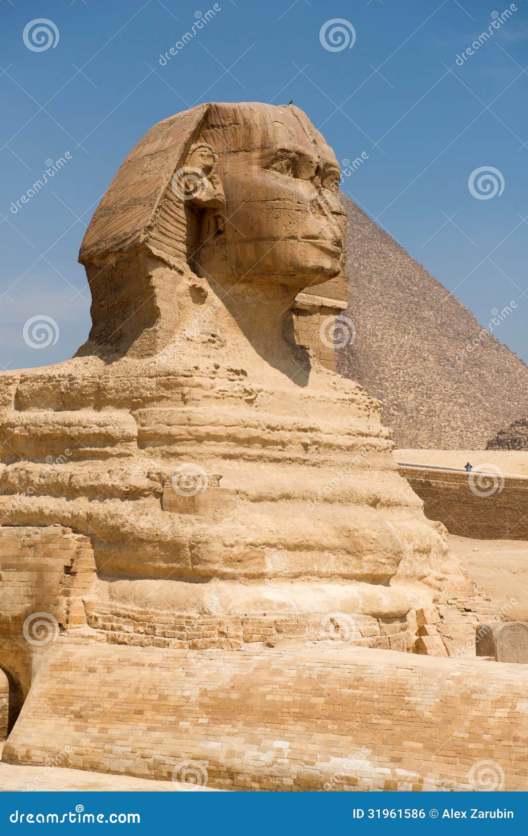 Famous Ancient Statue of Sphinx Stock Photo - Image of archeological ...