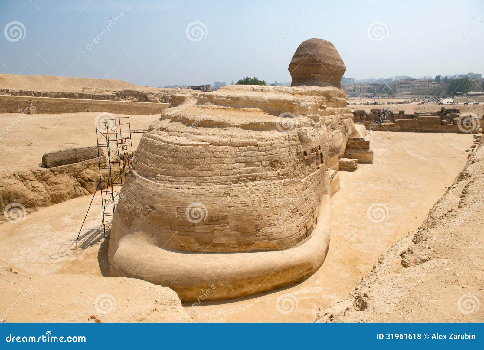 Famous Ancient Statue of Sphinx Stock Photo - Image of cheops, egypt ...