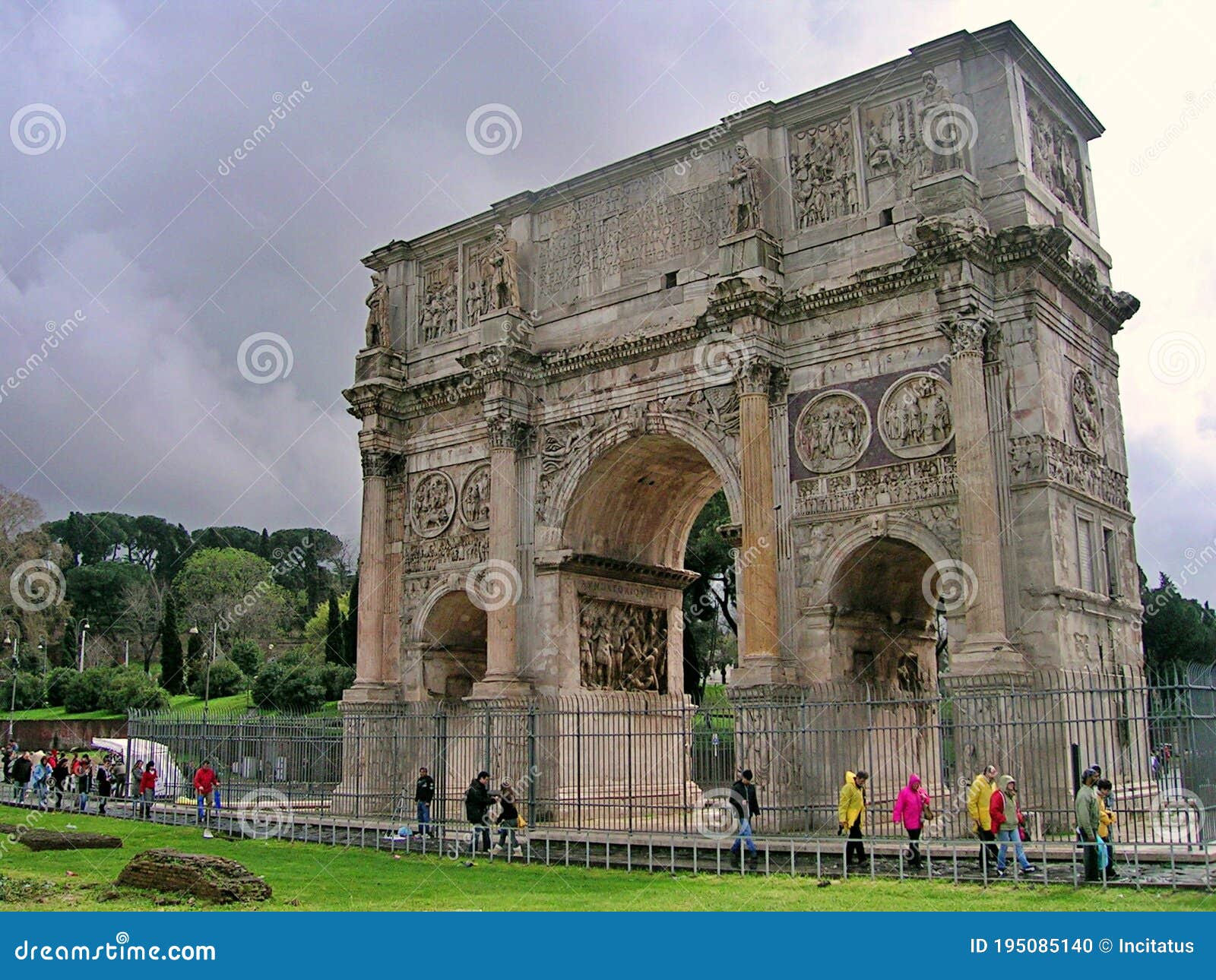 Arch of Constantine in Rome, Italy Editorial Image - Image of ancient ...