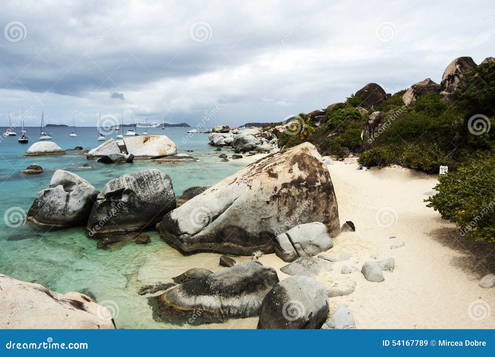 Famous the Baths on Virgin Gorda, British Virgin Islands Stock Image ...