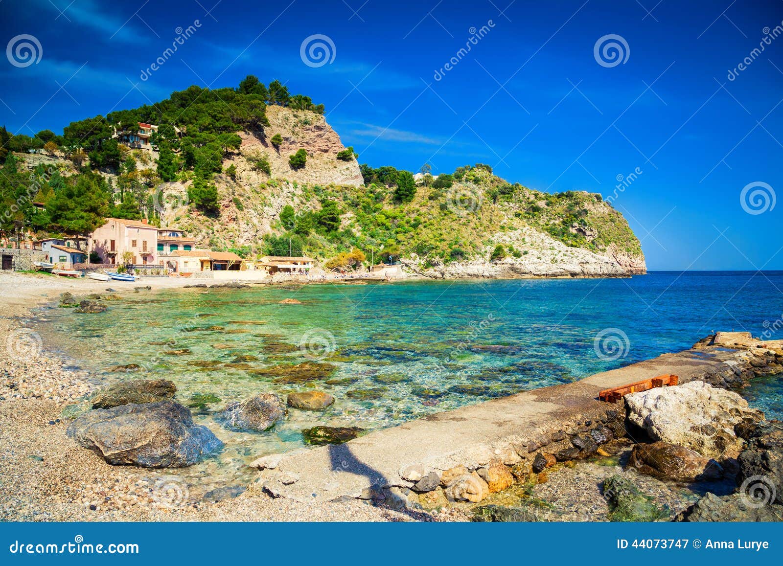 Famous beach Isola Bella stock image. Image of taormina - 44073747