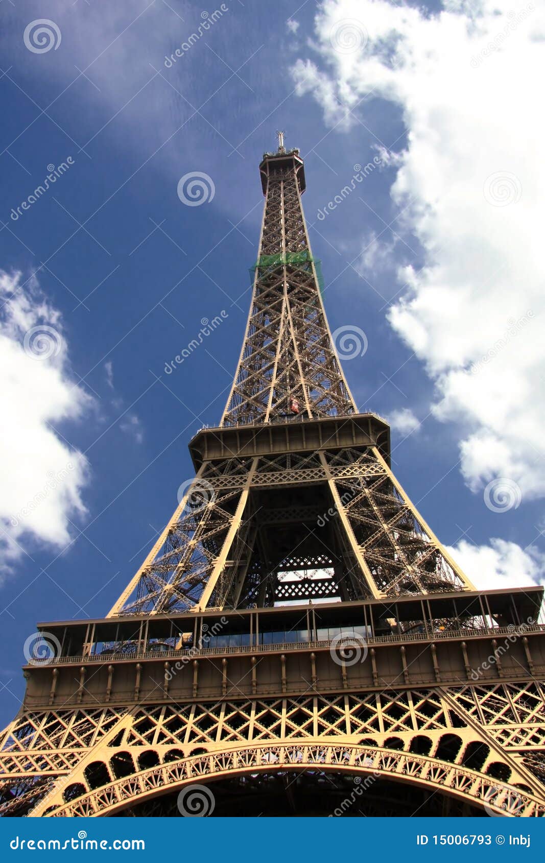 Famous and Beautiful Eiffel Tower Stock Image - Image of scenic ...