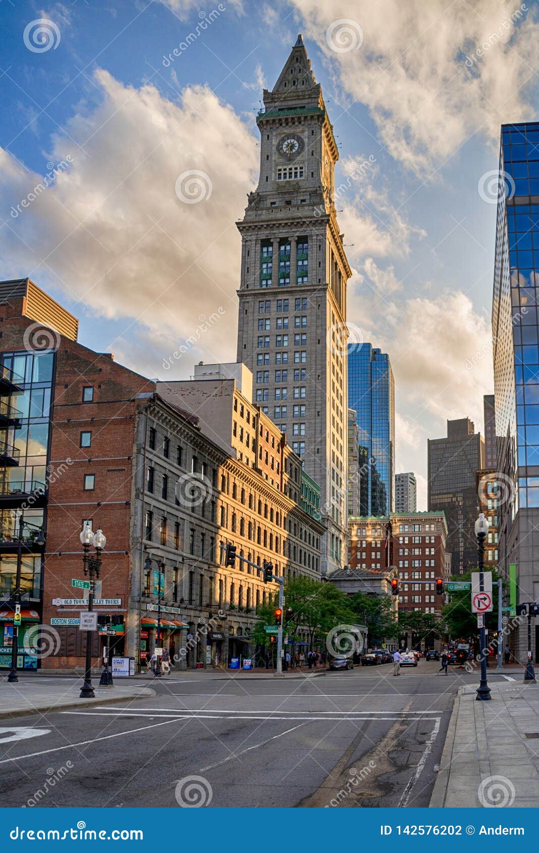 The Famous Boston Custom House in the United States Editorial ...