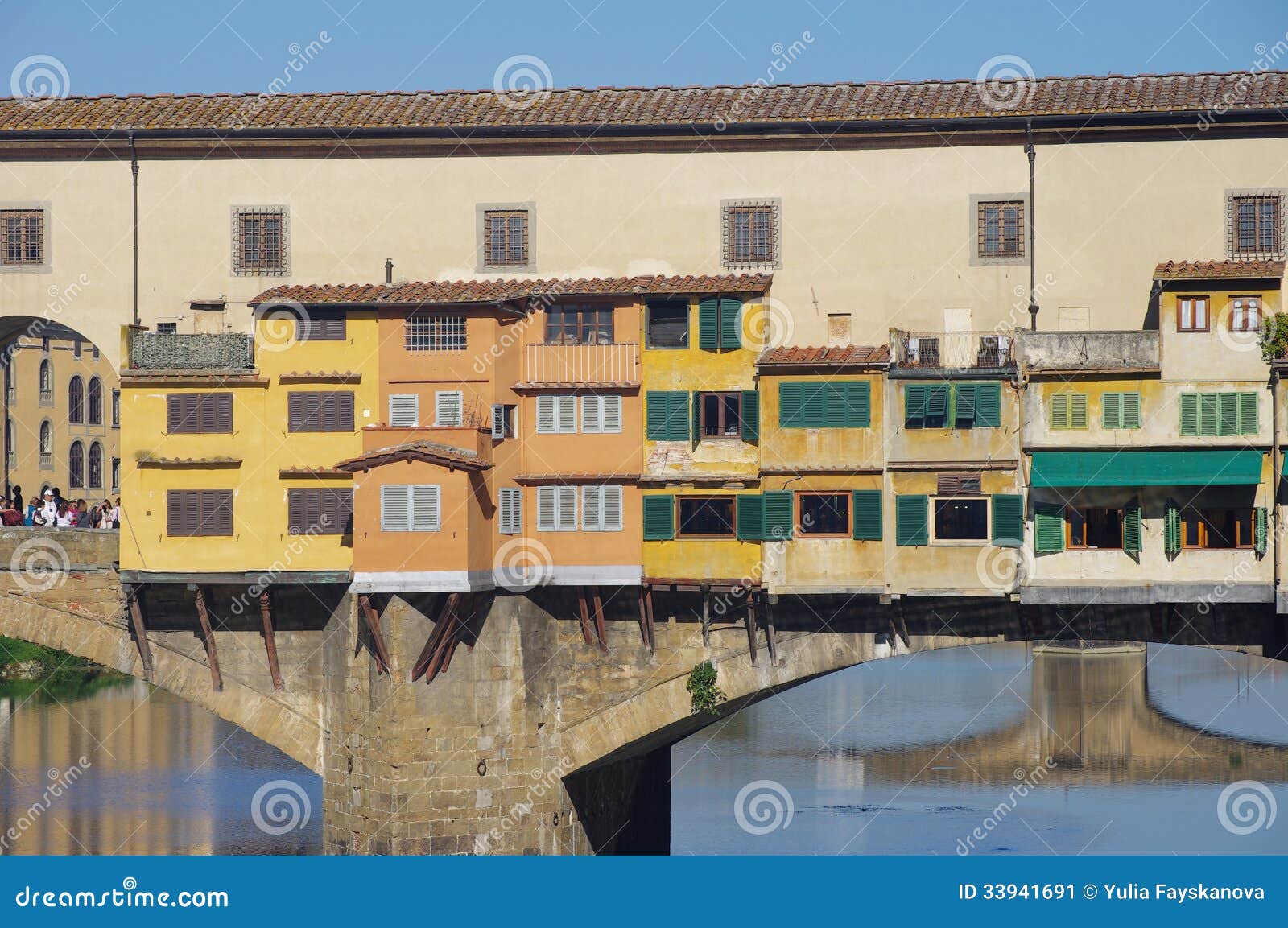 Famous Bridge in Florence City Stock Image - Image of ancient, bridge ...