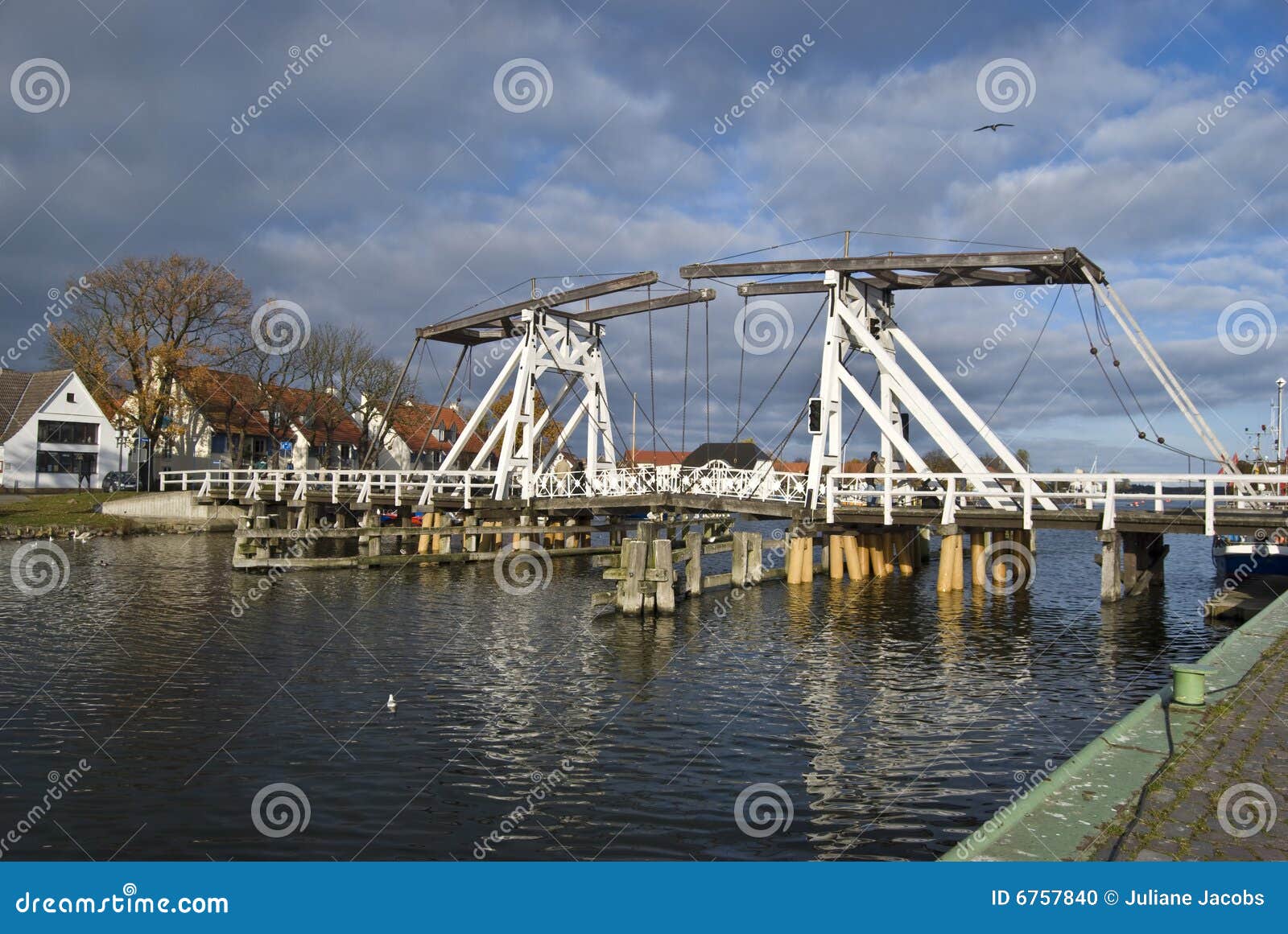 Famous bridge in Wieck stock photo. Image of landmark - 6757840
