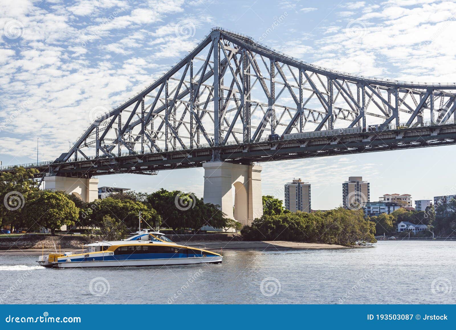 The Famous Brisbane City Bridge Stock Image - Image of river, brisbane ...