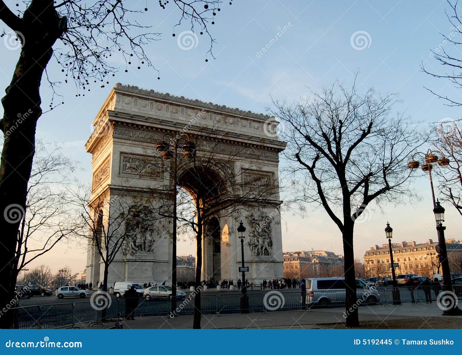 Arc de Triomphe stock image. Image of majestic, activity - 5192445
