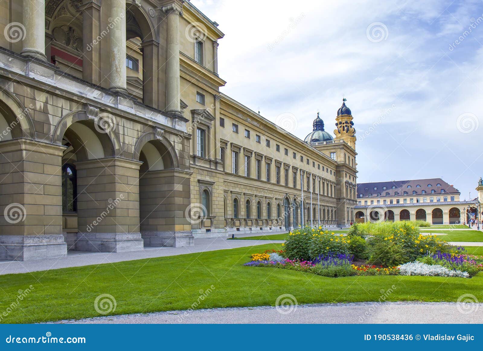 Famous Building of Residence in Munich, Germany Stock Photo - Image of ...