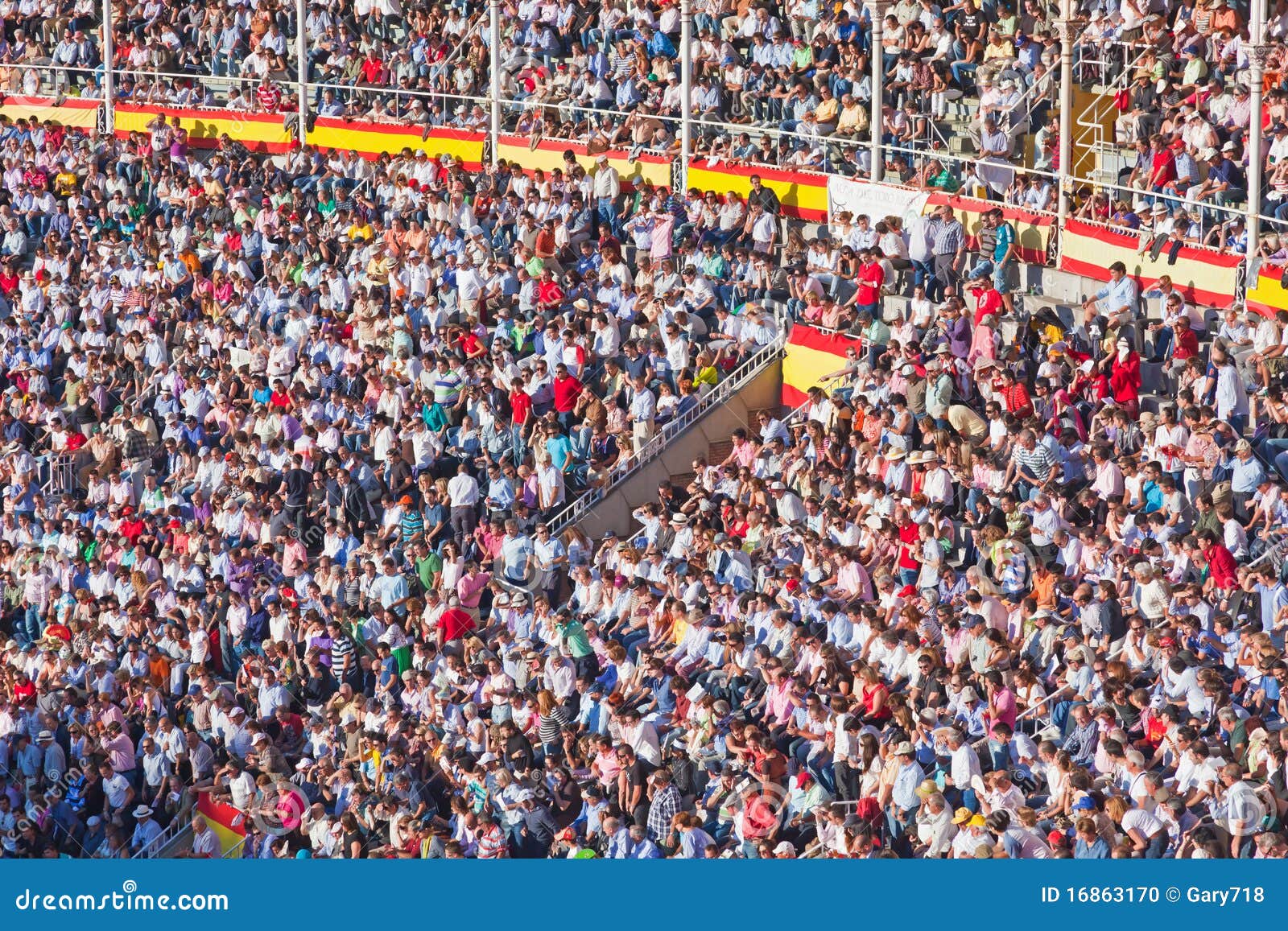 Famous bullfighting arena editorial image. Image of people - 16863170