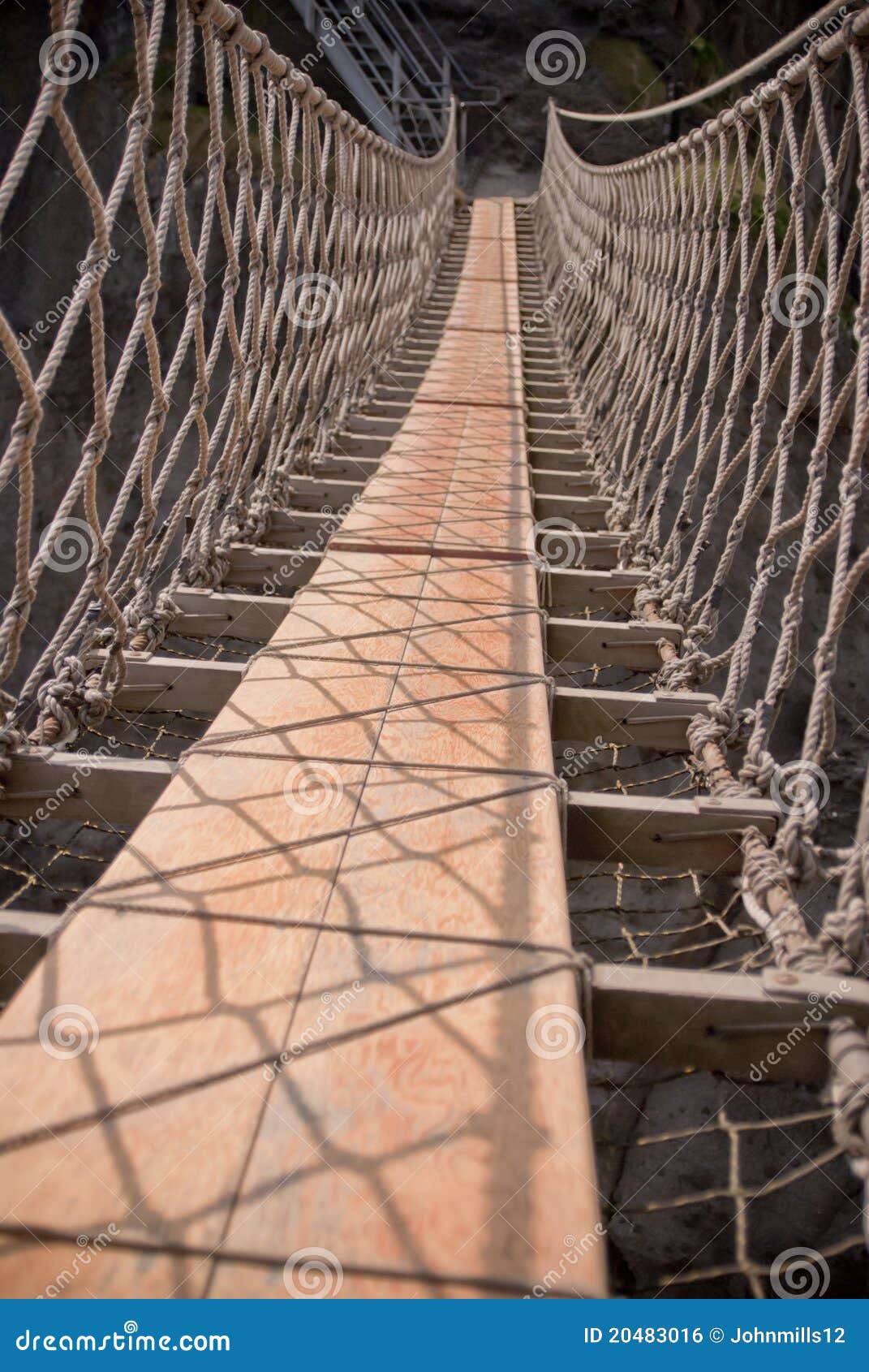 Famous Carrick-a-Rede Rope Bridge Northern Ireland Stock Photo - Image ...