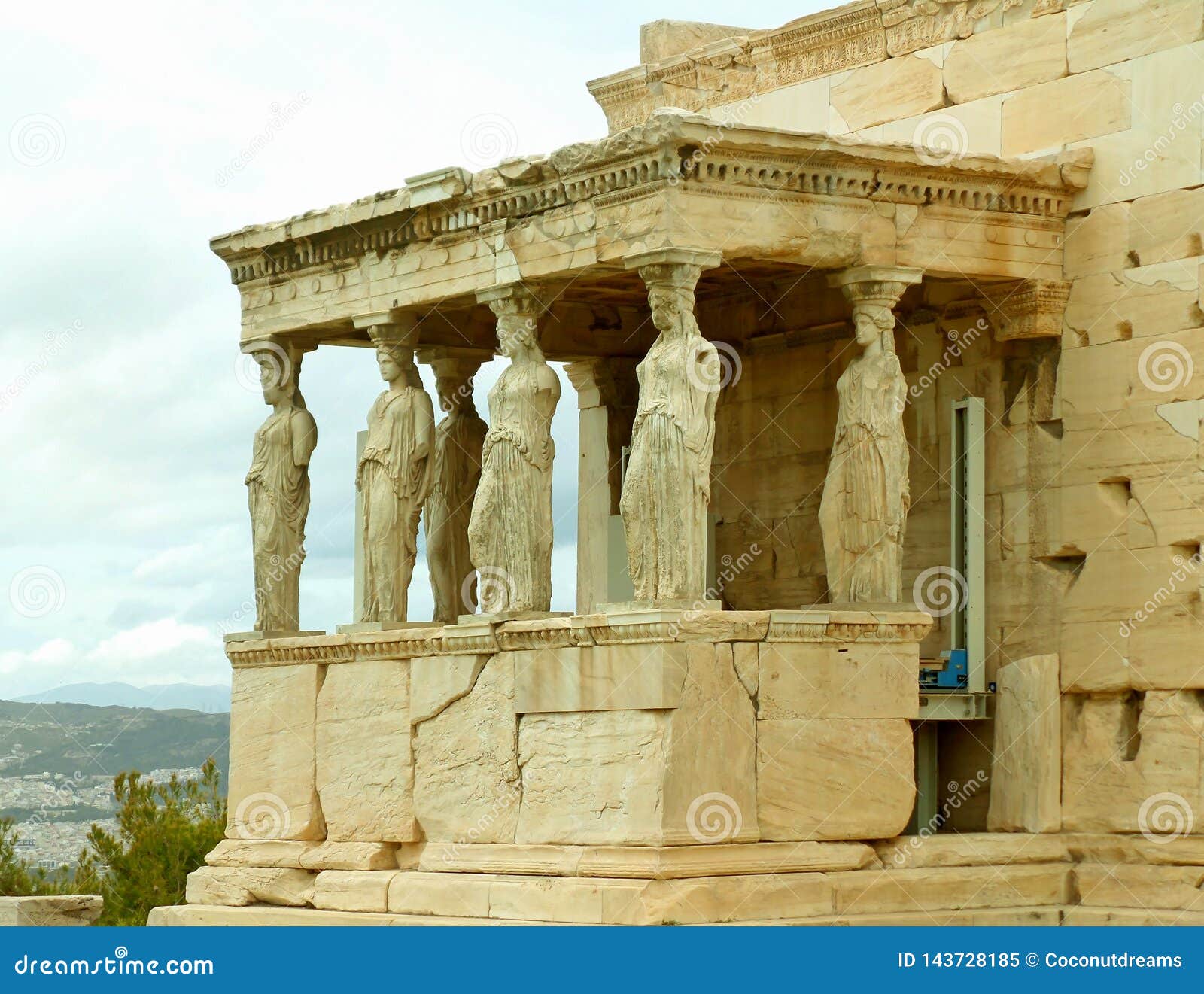 The Famous Caryatid Porch of the Erechtheum Ancient Greek Temple on the ... The Famous Caryatid Porch of the Erechtheum Ancient Greek Temple on the ...