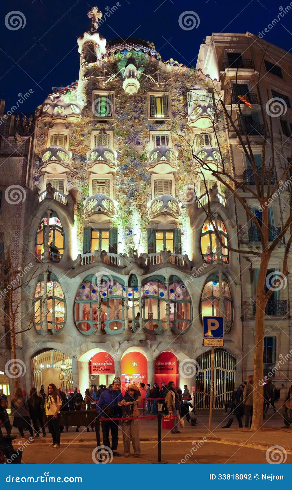Famous Casa Battlo, on March 23, 2013 in Barcelona, Spain Editorial ...