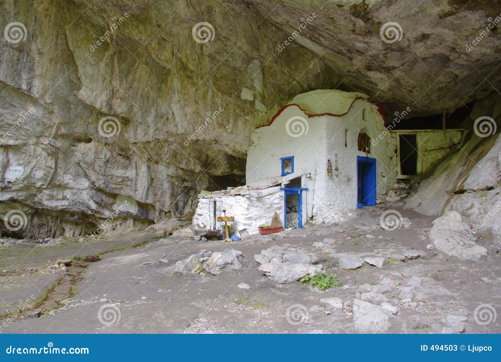 The Famous Cave Church on Mt. Olympus, Greece Stock Image - Image of ...