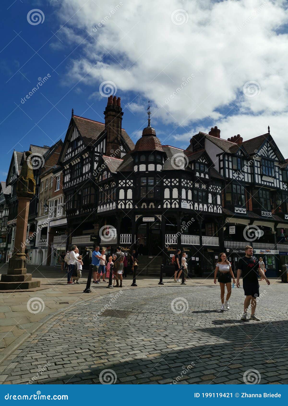 Famous Chester Buildings in Old Town in August 2020 Editorial Photo ...