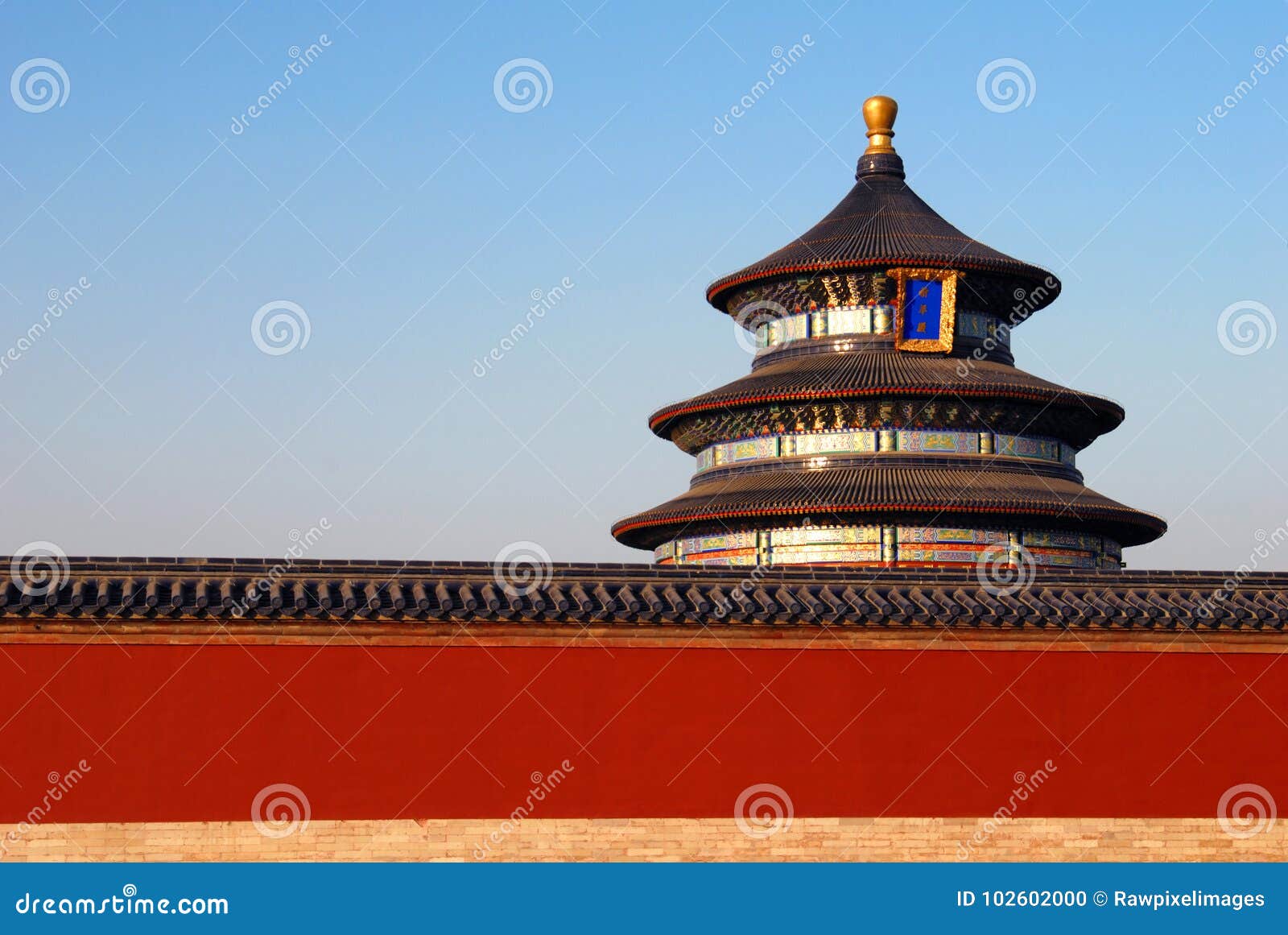 The Famous Chinese Icon in Beijing Stock Photo - Image of monument ...