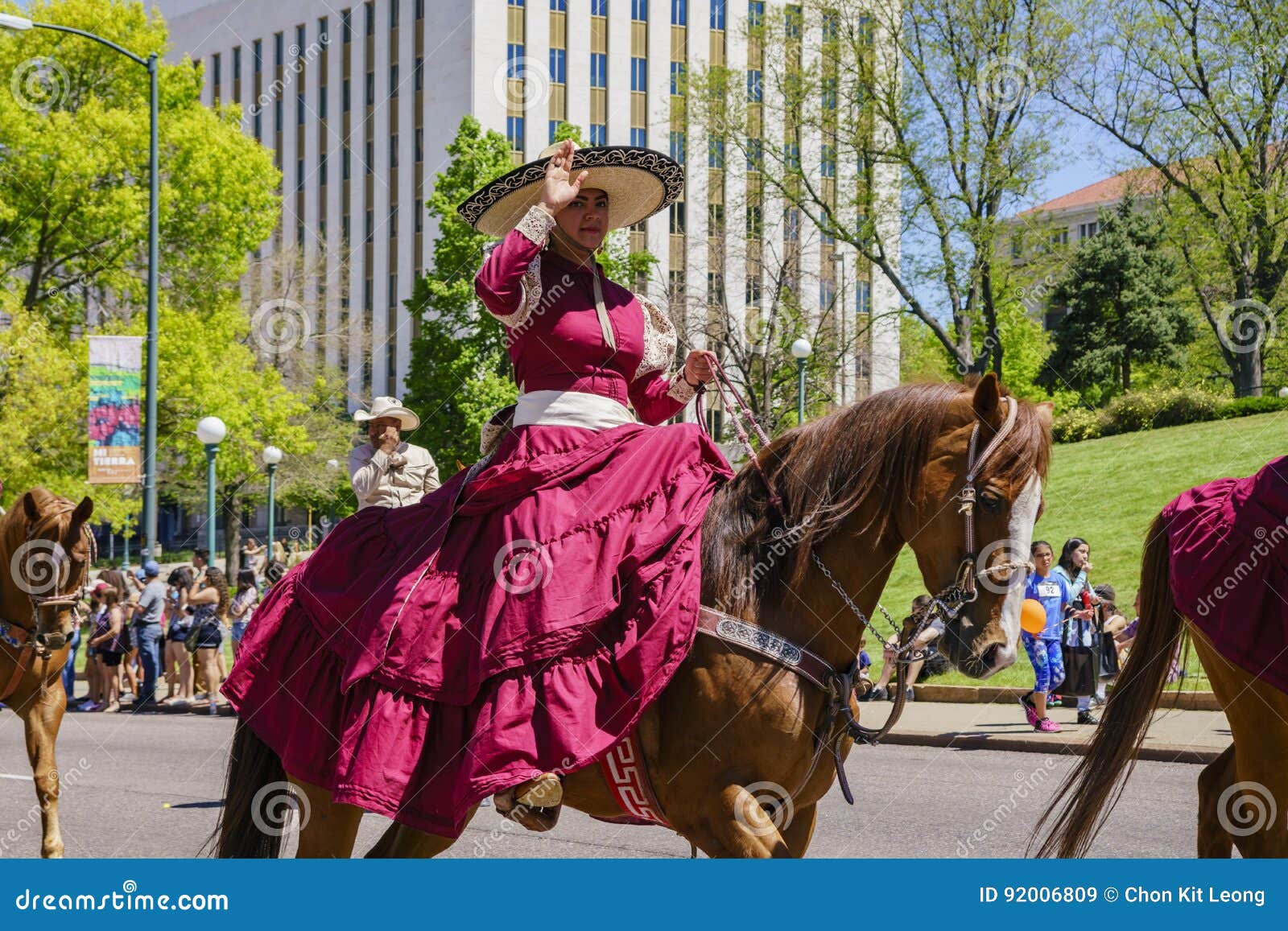 The Famous Cinco De Mayo Parade Editorial Stock Image - Image of riding ...