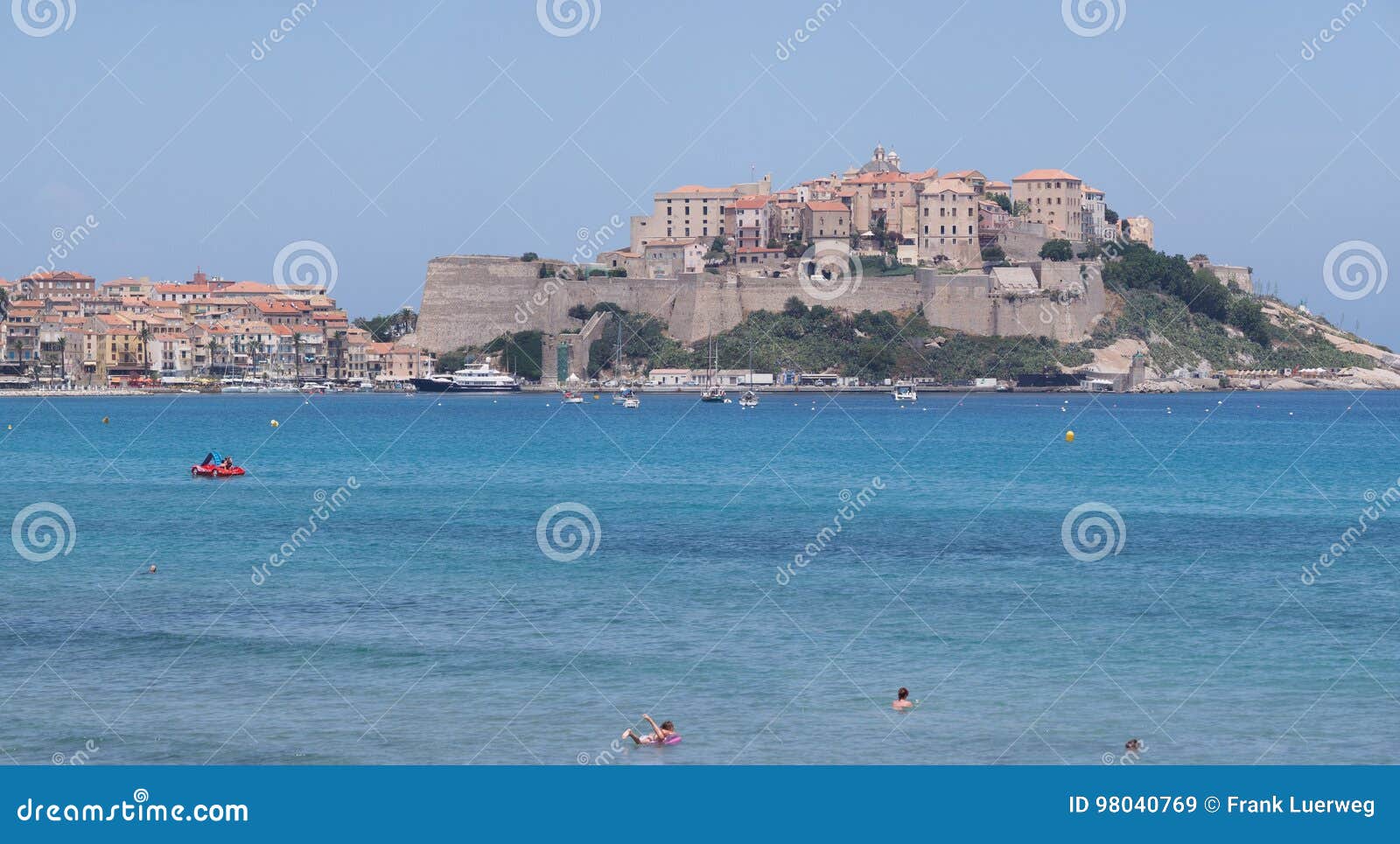 The Famous Citadel of Calvi Editorial Stock Image - Image of blue ...