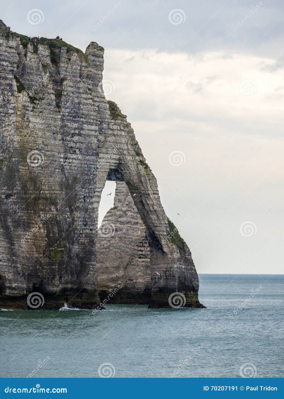 The Famous Cliffs at Etretat in Normandy, France Stock Image - Image of ...
