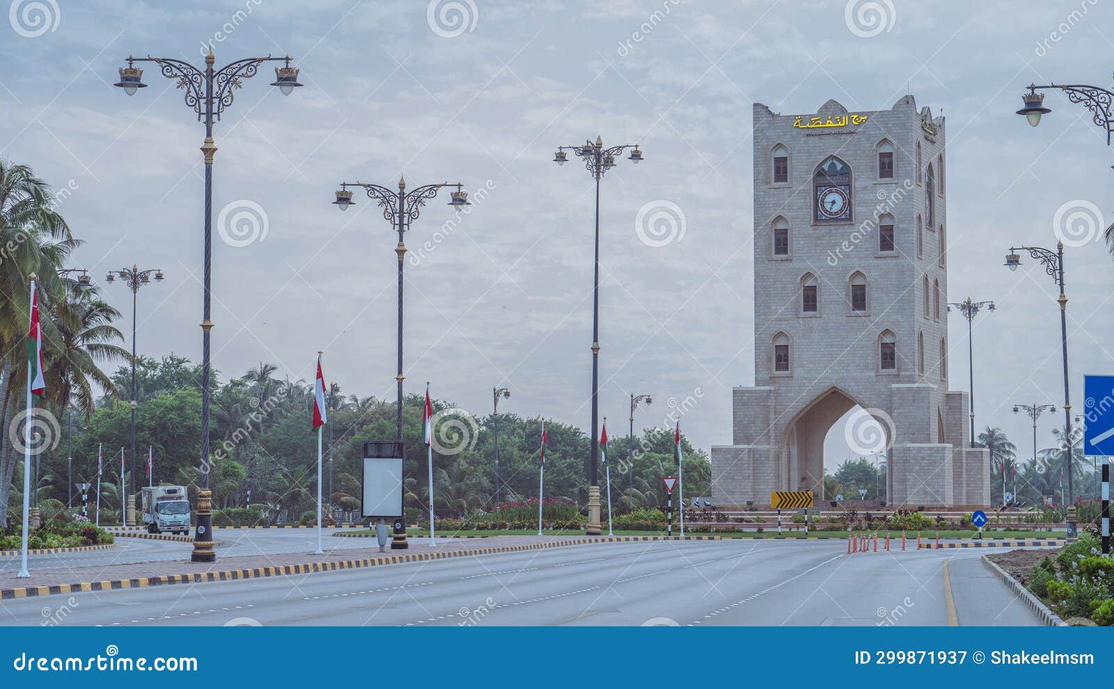 Famous Clock Tower of Salalah Editorial Photography - Image of heritage ...