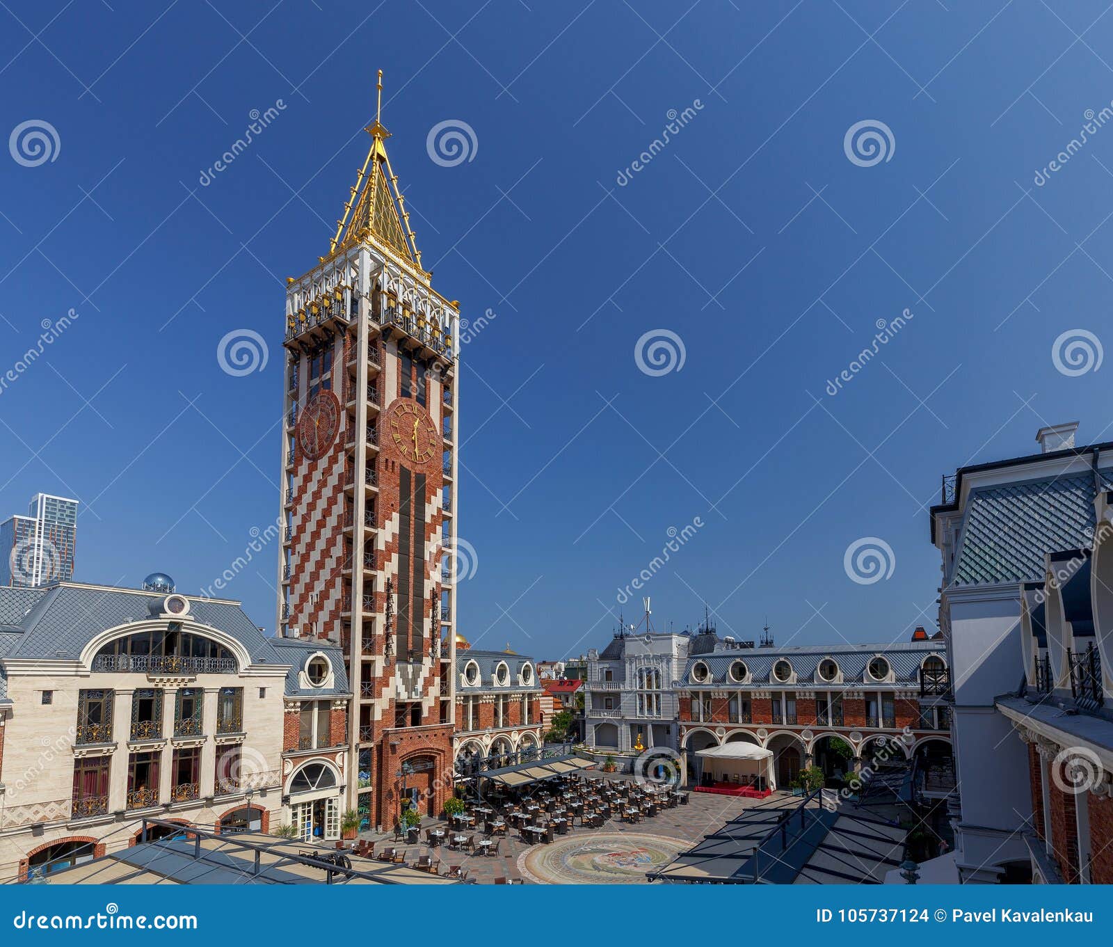 Batumi. Square Piazza stock photo. Image of picturesque - 105737124