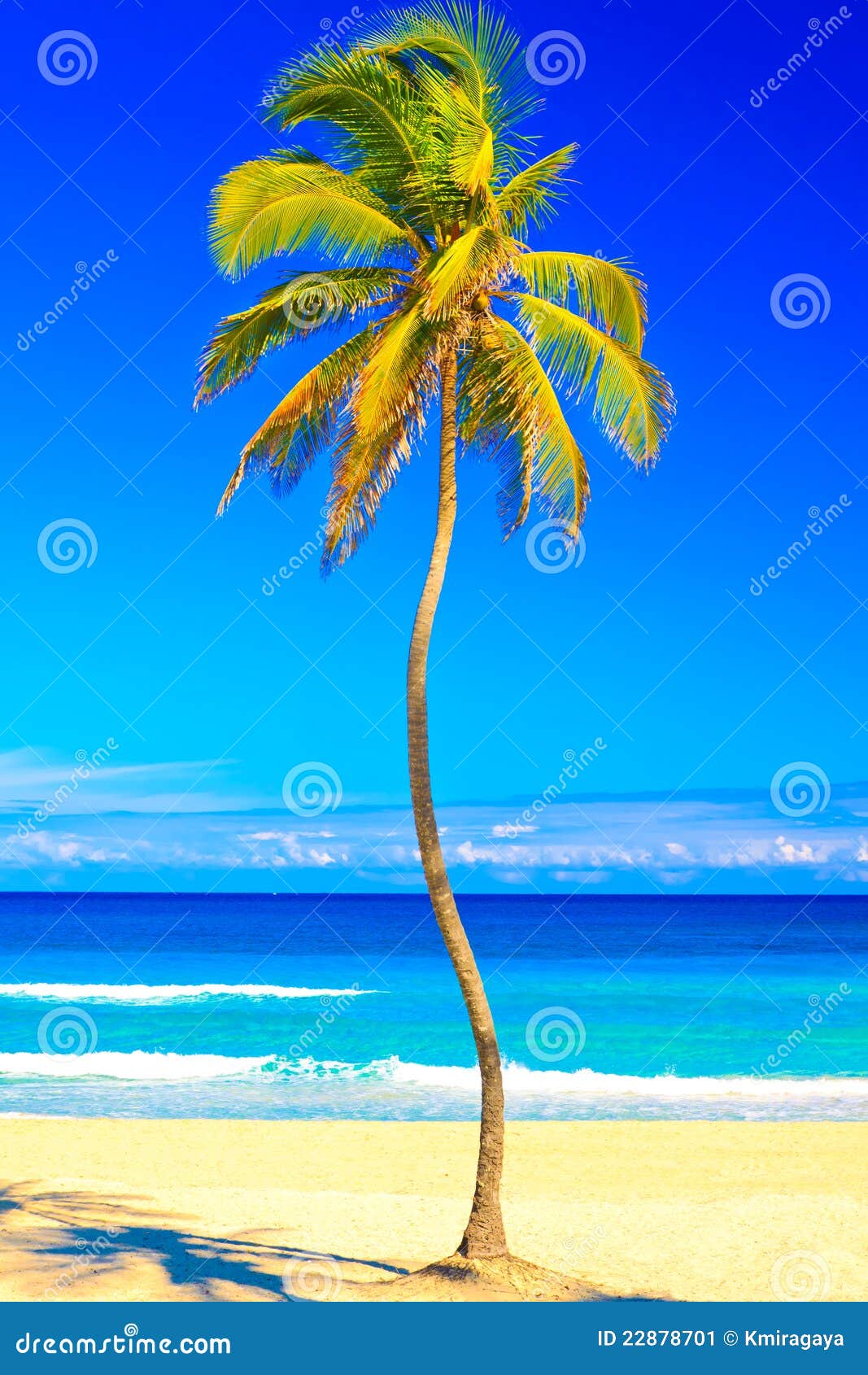 Cuban Beach Scene Royalty-Free Stock Photo | CartoonDealer.com #87305919