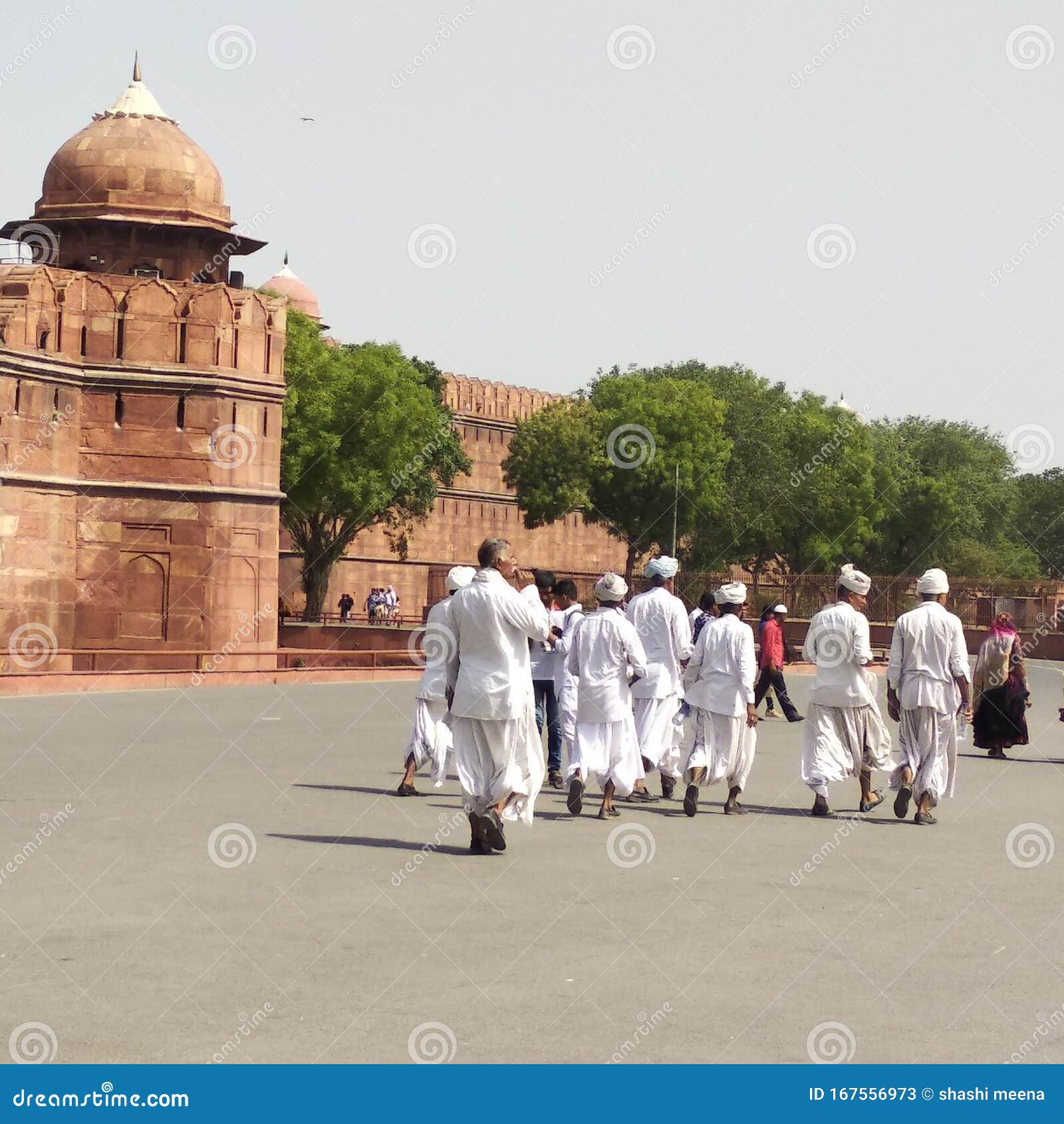 Local Indian People On A Shopping Street During Heavy Rain In ...