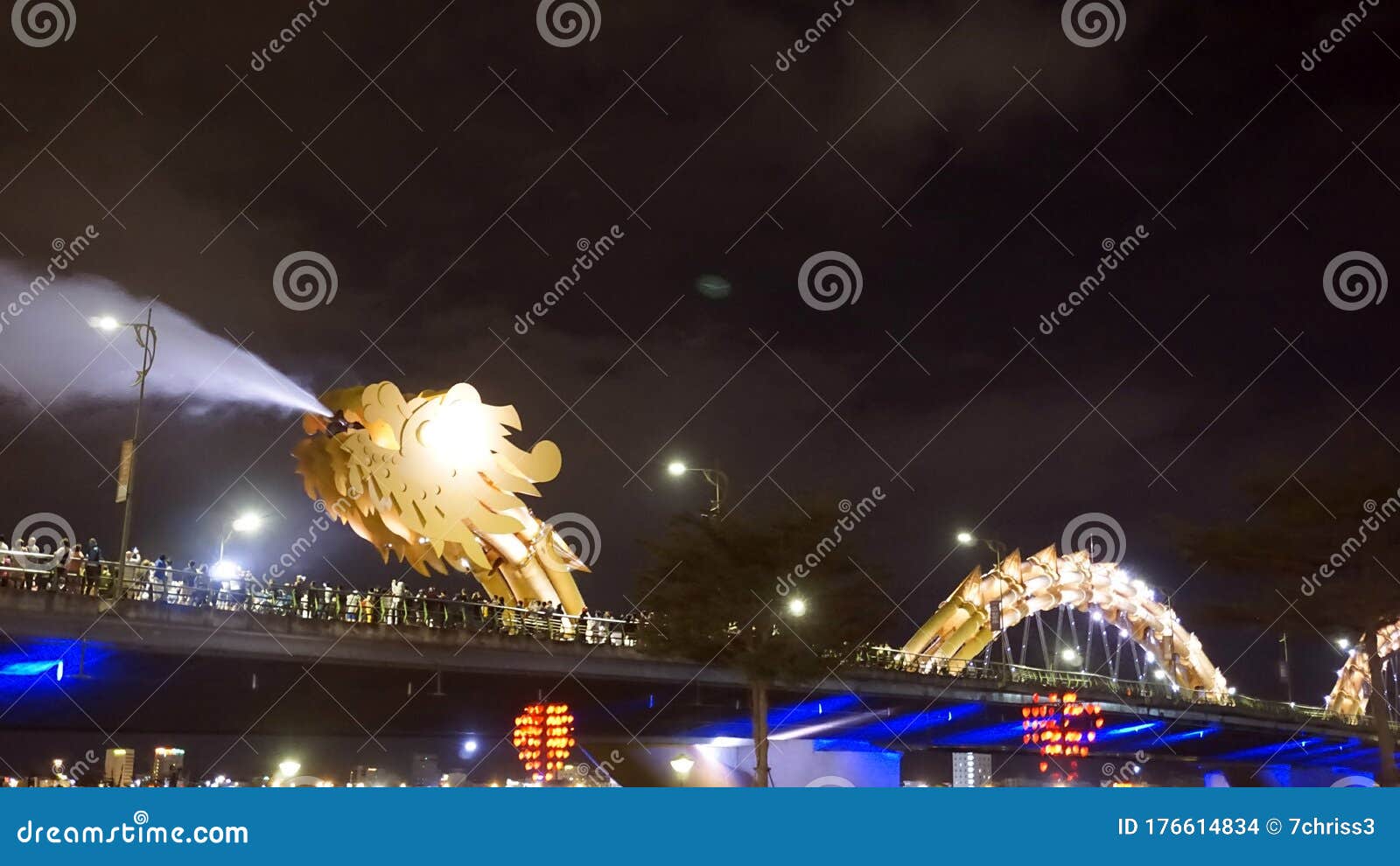 Famous Dragon Bridge In Da Nang Editorial Image | CartoonDealer.com ...