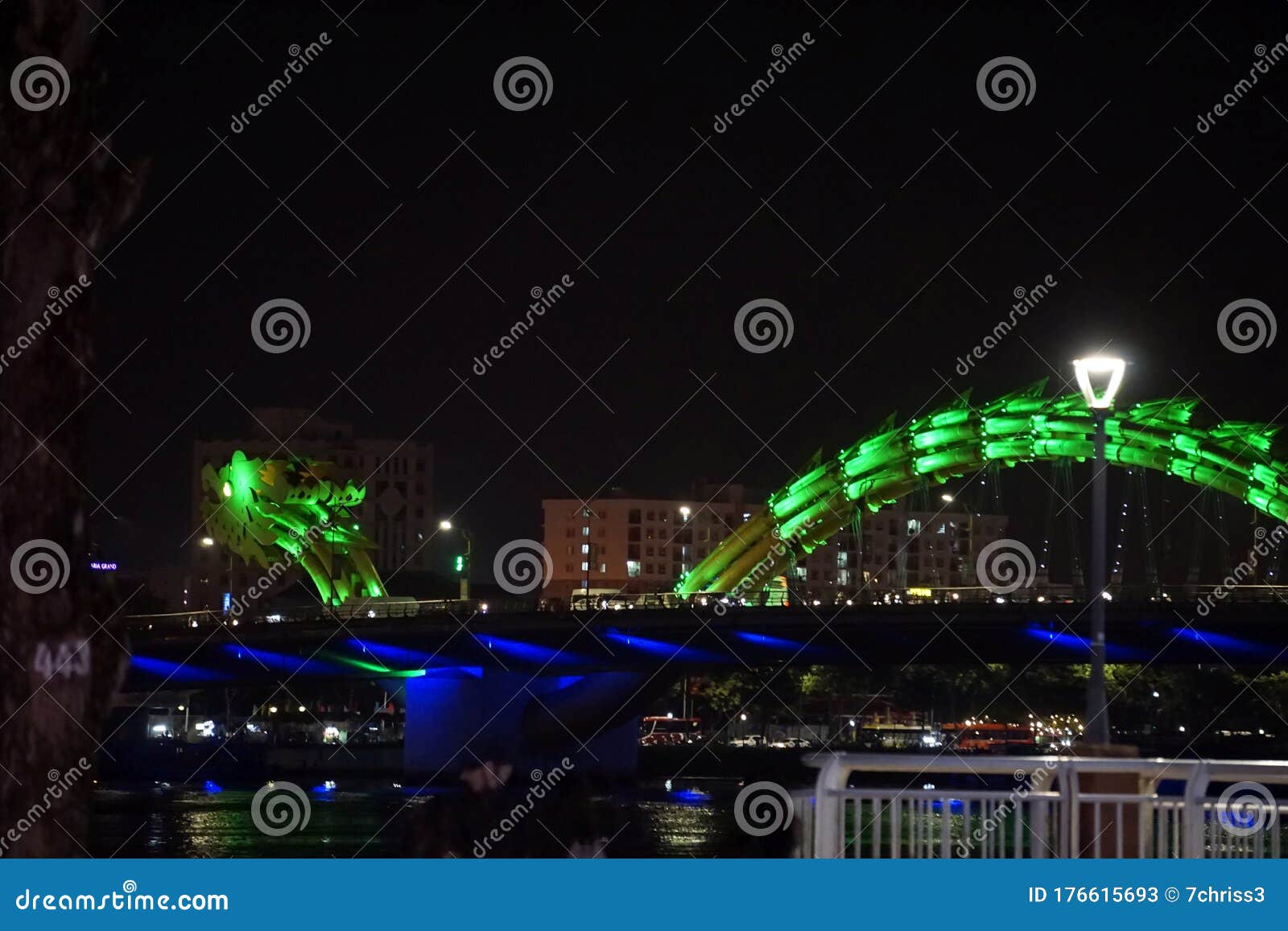 Famous Dragon Bridge in Da Nang Editorial Stock Photo - Image of ...