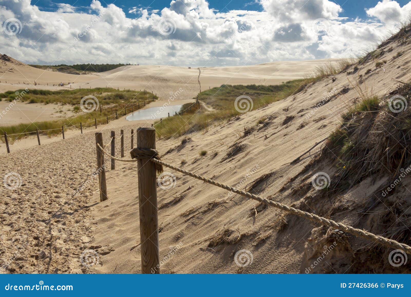 Famous Dunes in Leba - Poland. Stock Photo - Image of grit, loneliness ...