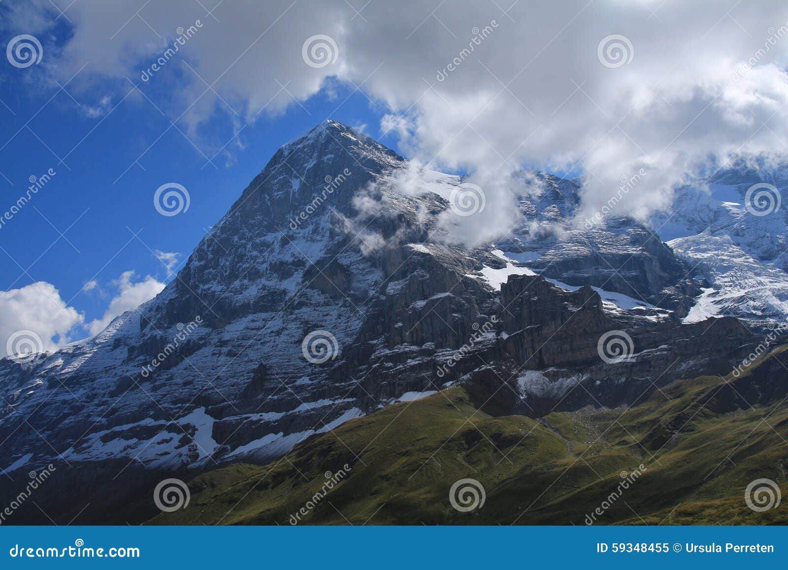 Famous Eiger North Face stock image. Image of canton - 59348455