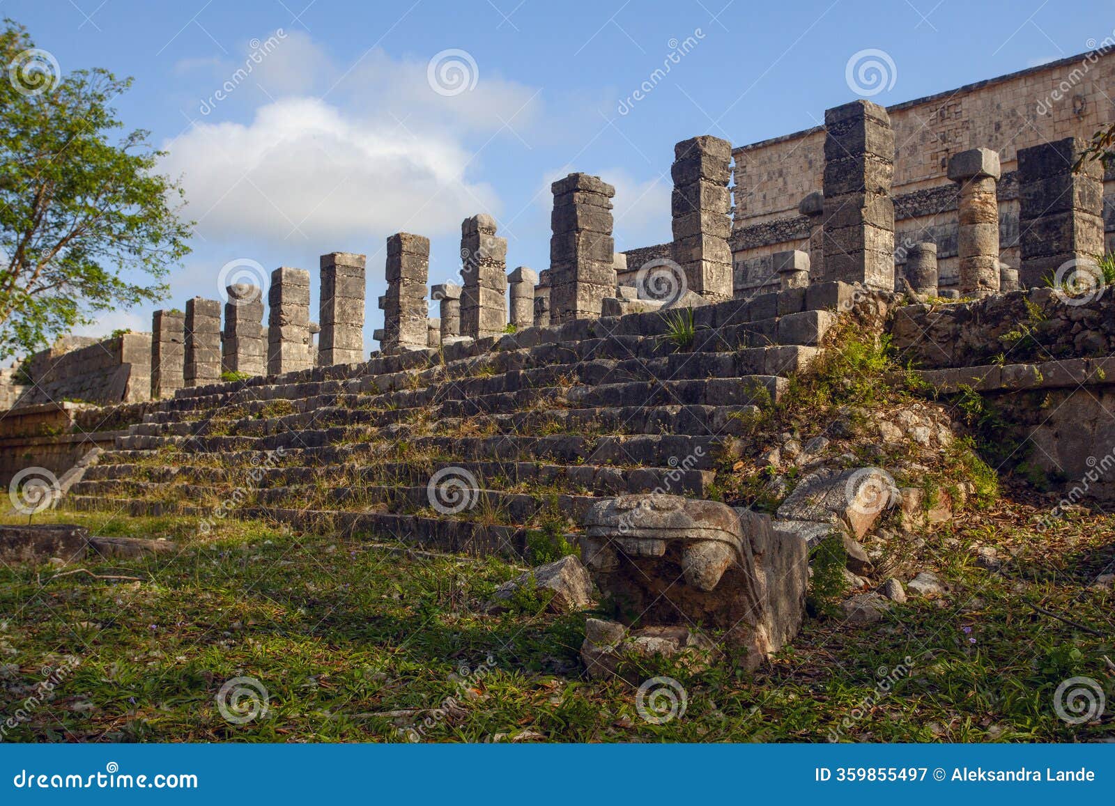 Famous El Castillo Pyramid with Shadow of Serpent at Maya ...