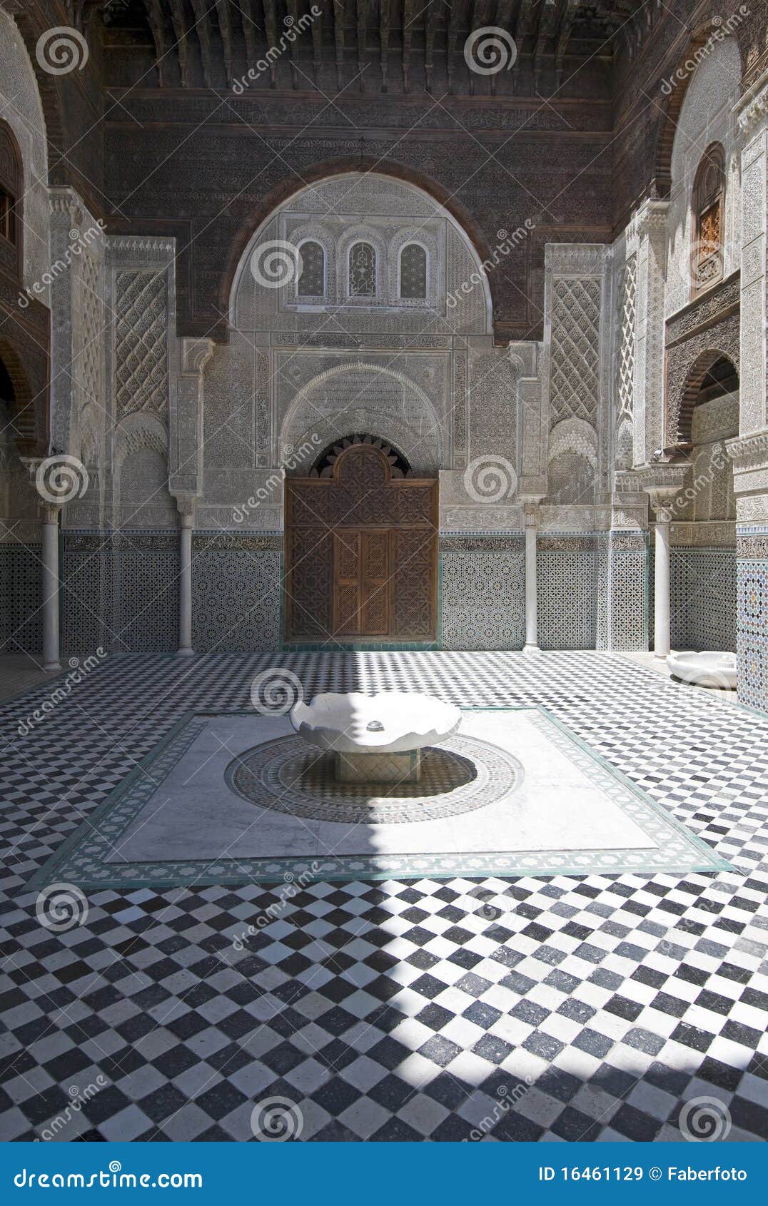 Famous in Fez stock image. Image of moorish, fountain - 16461129