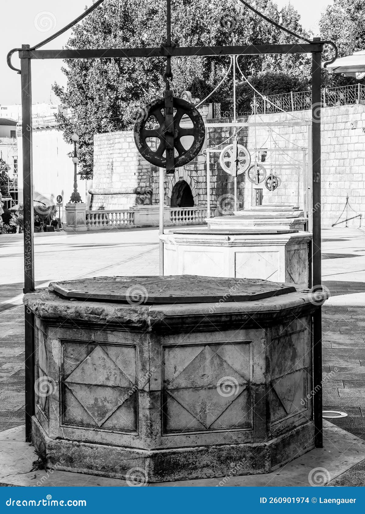 The Famous Five Wells Square in Zadar in Croatia Stock Photo - Image of ...