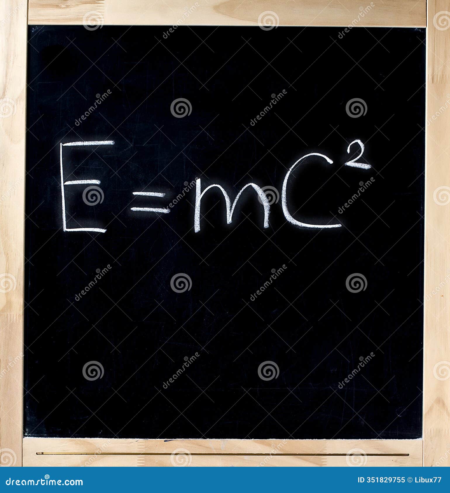 Famous Formula Einstein Handwritten Animation on Blackboard Stock Image ...