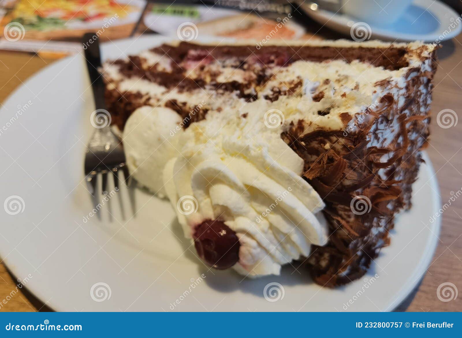 Famous German Black Forest Cake Stock Image - Image of gourmet, black ...